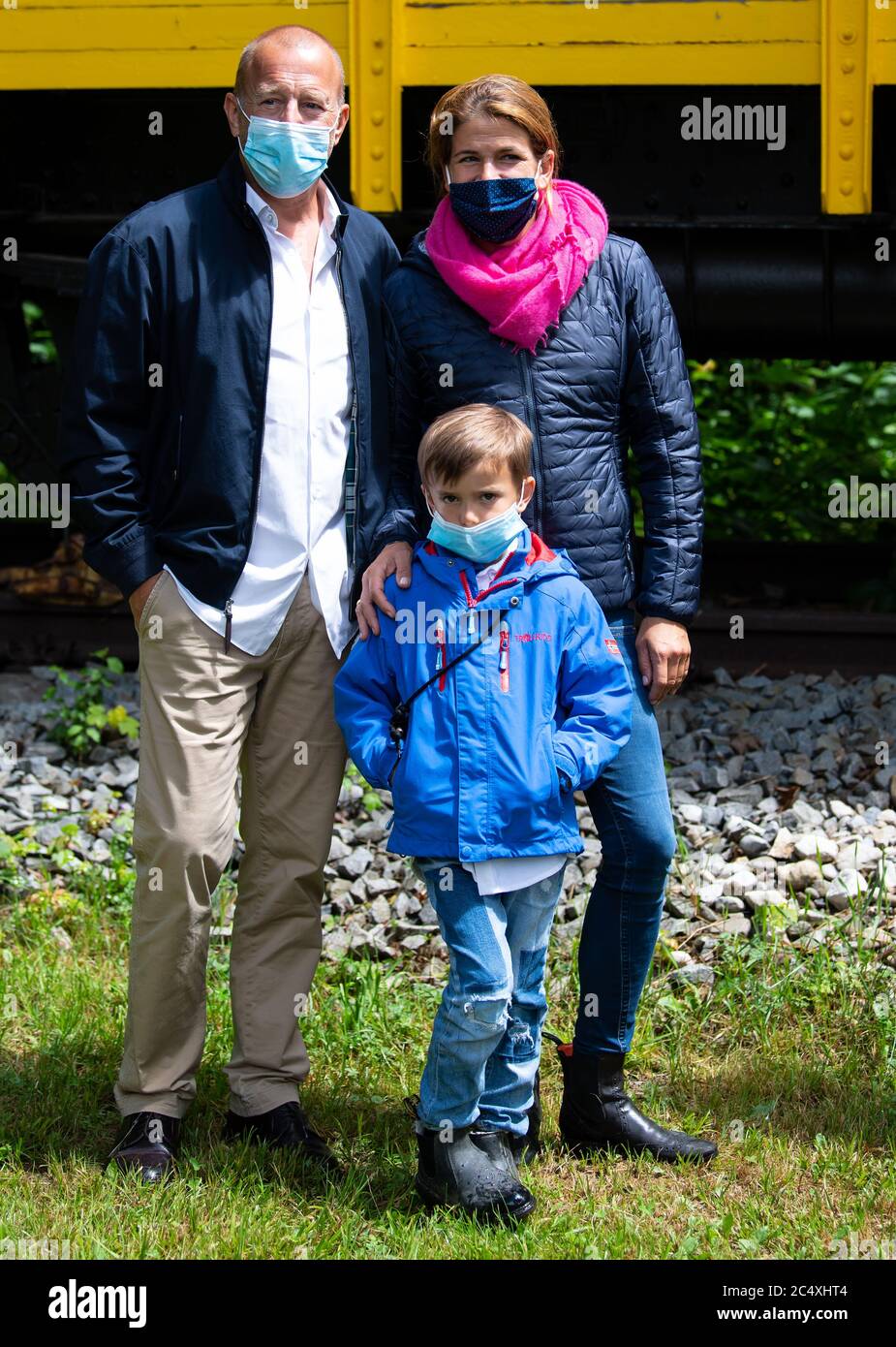 29. Juni 2020, Bayern, Weßling: Heino Ferch, Schauspieler, mit seiner ...