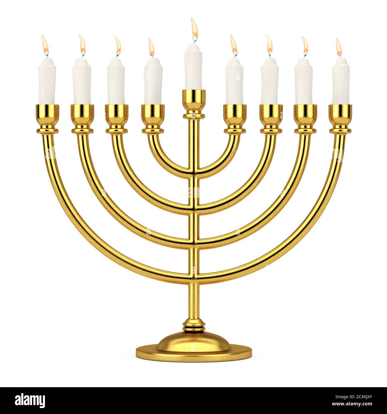 Menora mit einer flamme Ausgeschnittene Stockfotos und -bilder - Alamy