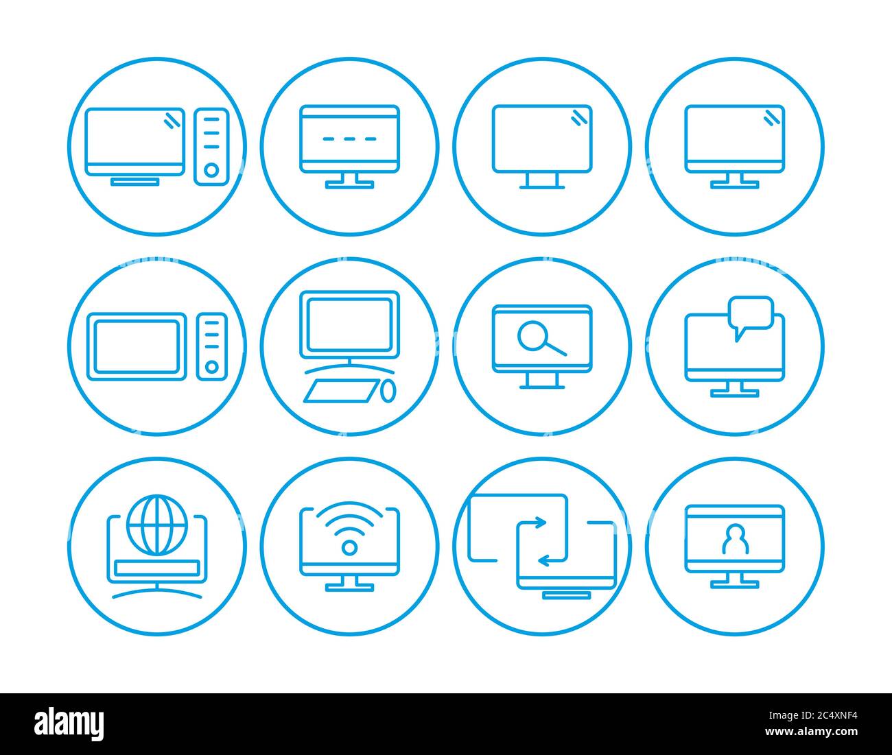 Desktop symbole Stock-Vektorgrafiken kaufen - Alamy