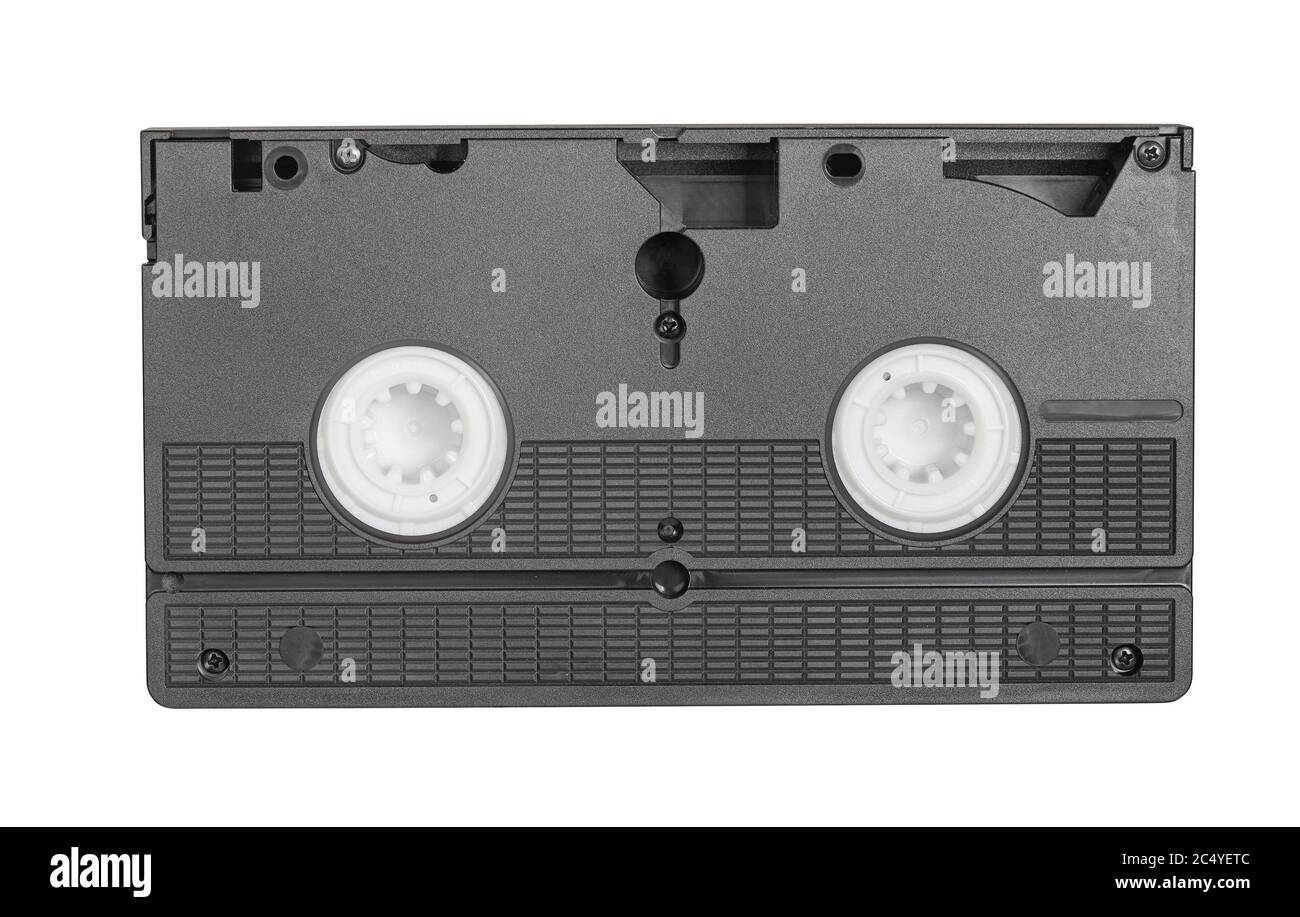 Retro Classic vhs Video-Band isoliert auf weiß mit Clipping-Pfad ...