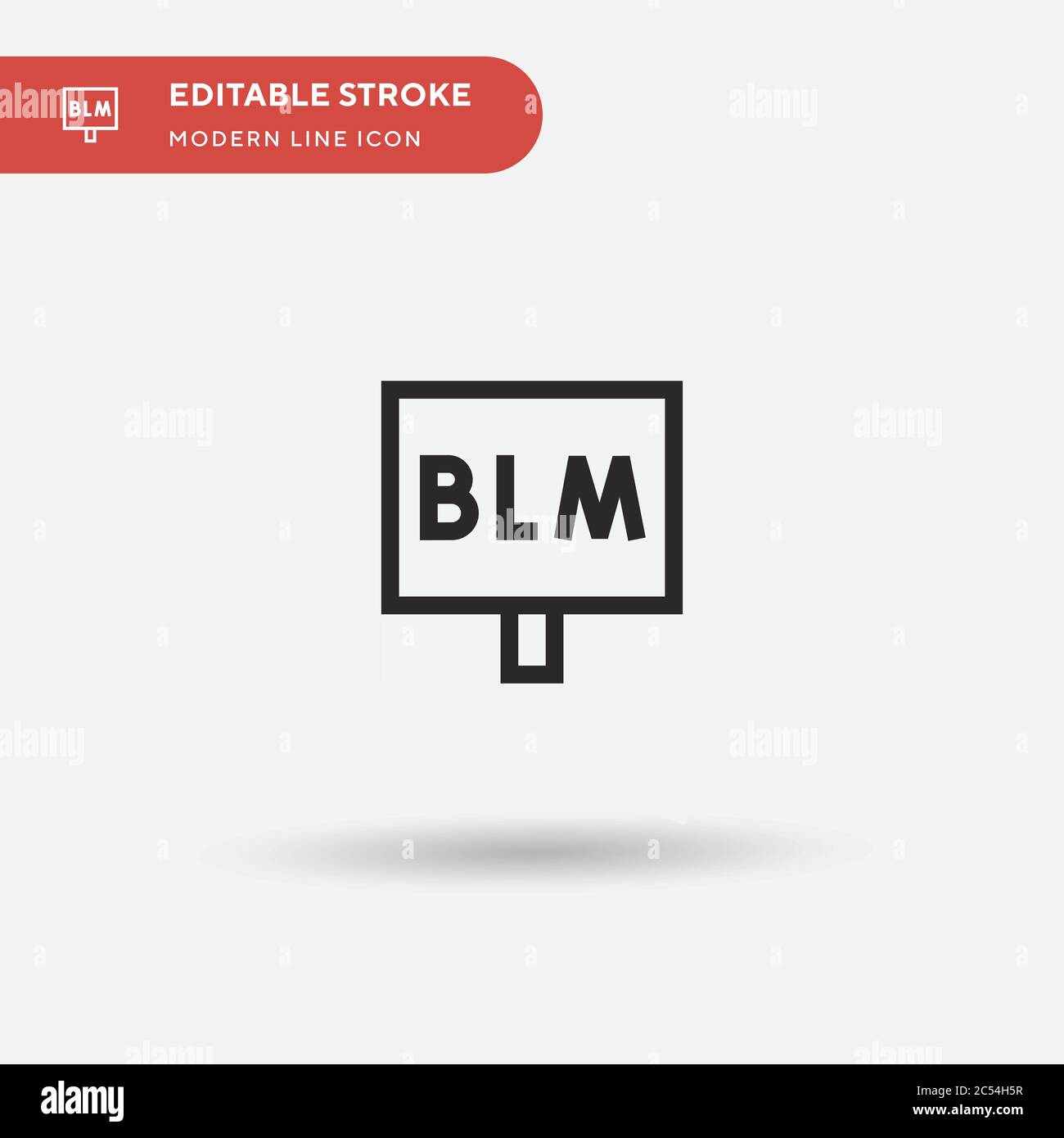Einfaches BLM-Vektorsymbol. Illustration Symbol Design Vorlage für Web ...