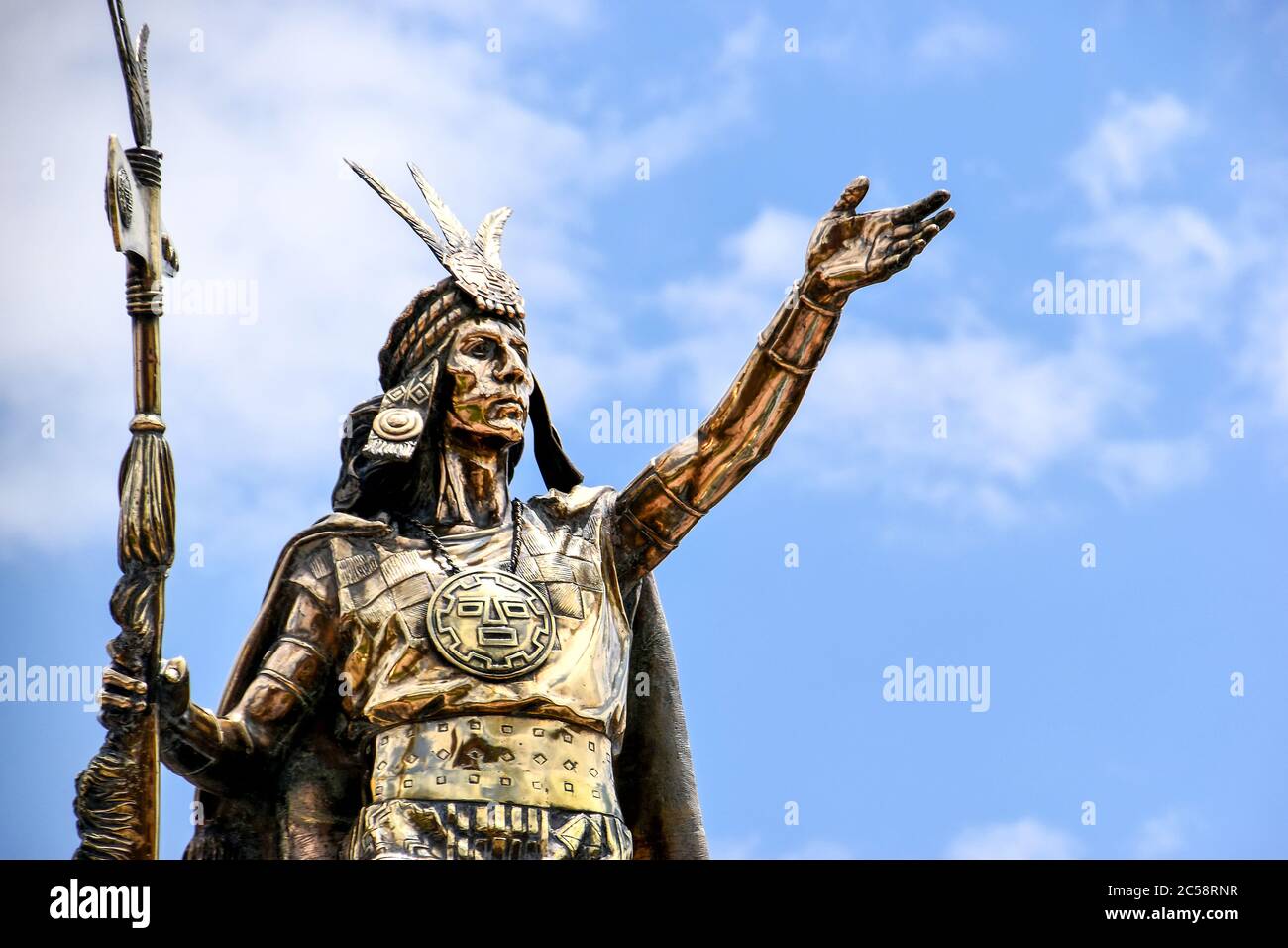 Cusco inca pachacutec peru peruanische skulptur statue -Fotos und ...
