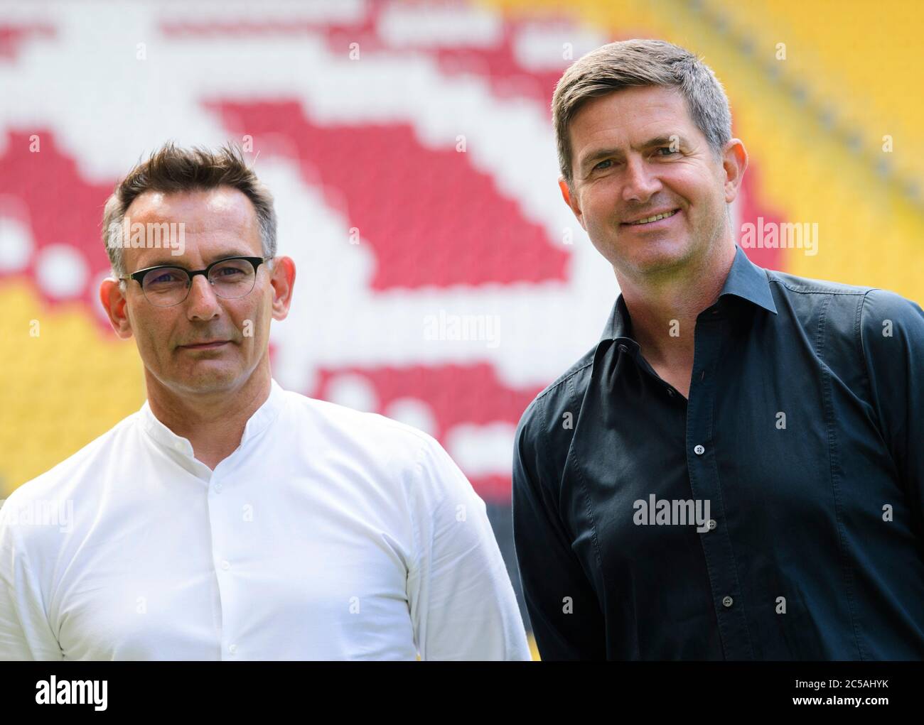 Dresden, Deutschland. Juli 2020. Ralf Becker (r), der neue ...