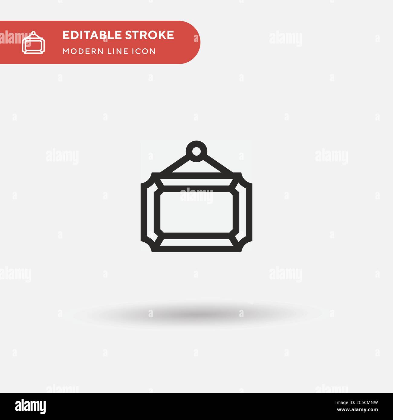 Einfaches Vektorsymbol für Frames. Illustration Symbol Design Vorlage ...