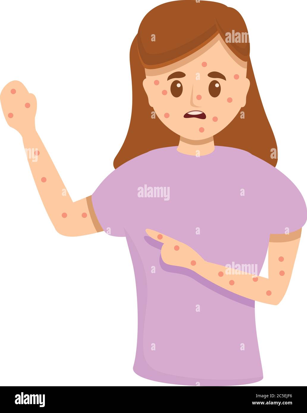 Masern-Symbol. Cartoon von Masern Vektor-Symbol für Web-Design isoliert ...