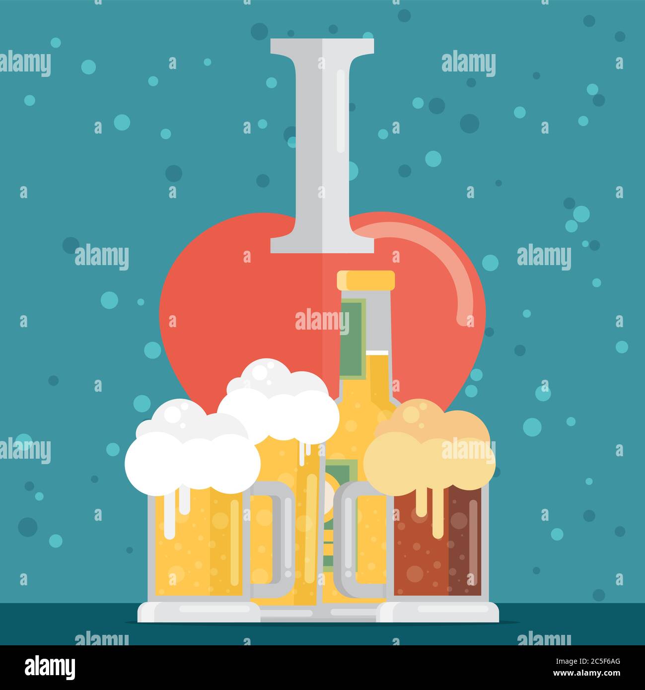 Ich Liebe Bier Stockfotos und -bilder Kaufen - Alamy