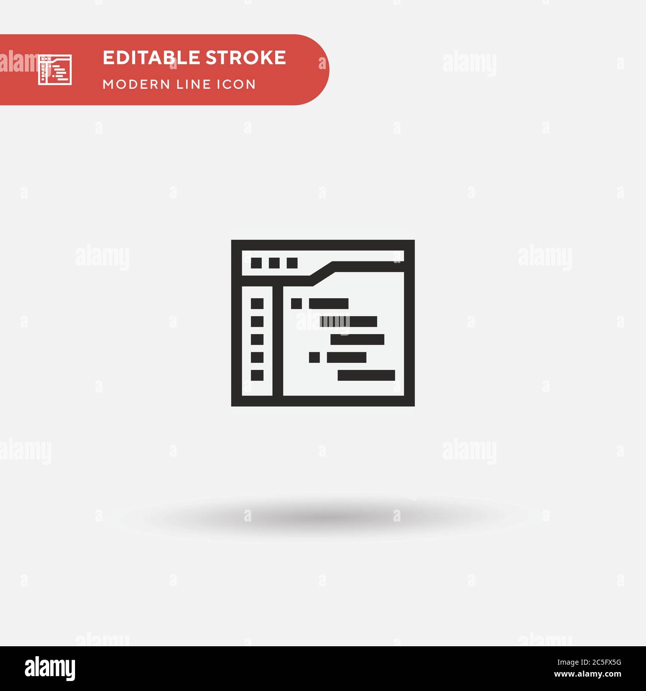 Einfaches Vektorsymbol programmieren. Illustration Symbol Design ...