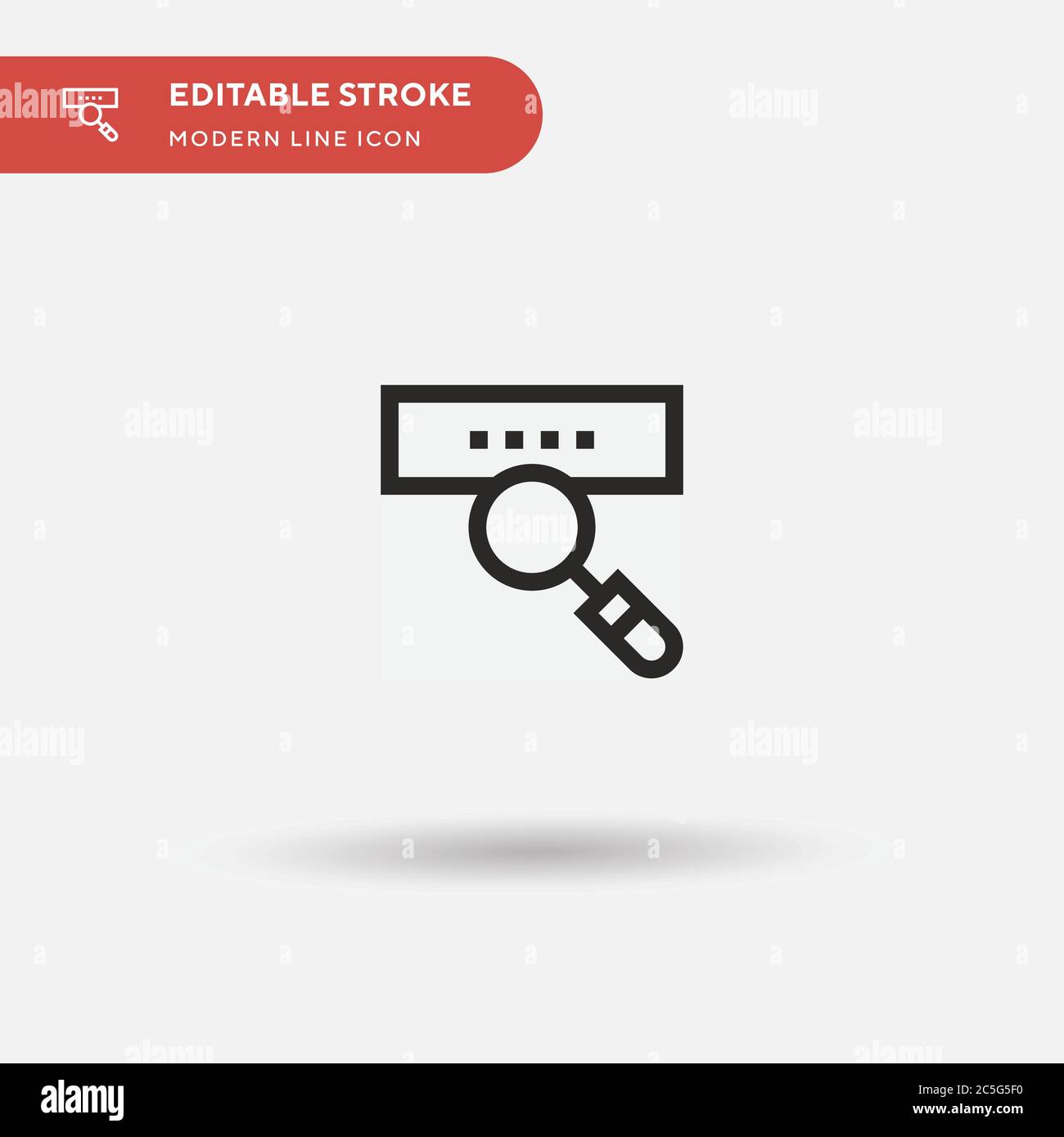 Einfaches Vektorsymbol für Suchmaschinen. Illustration Symbol Design ...