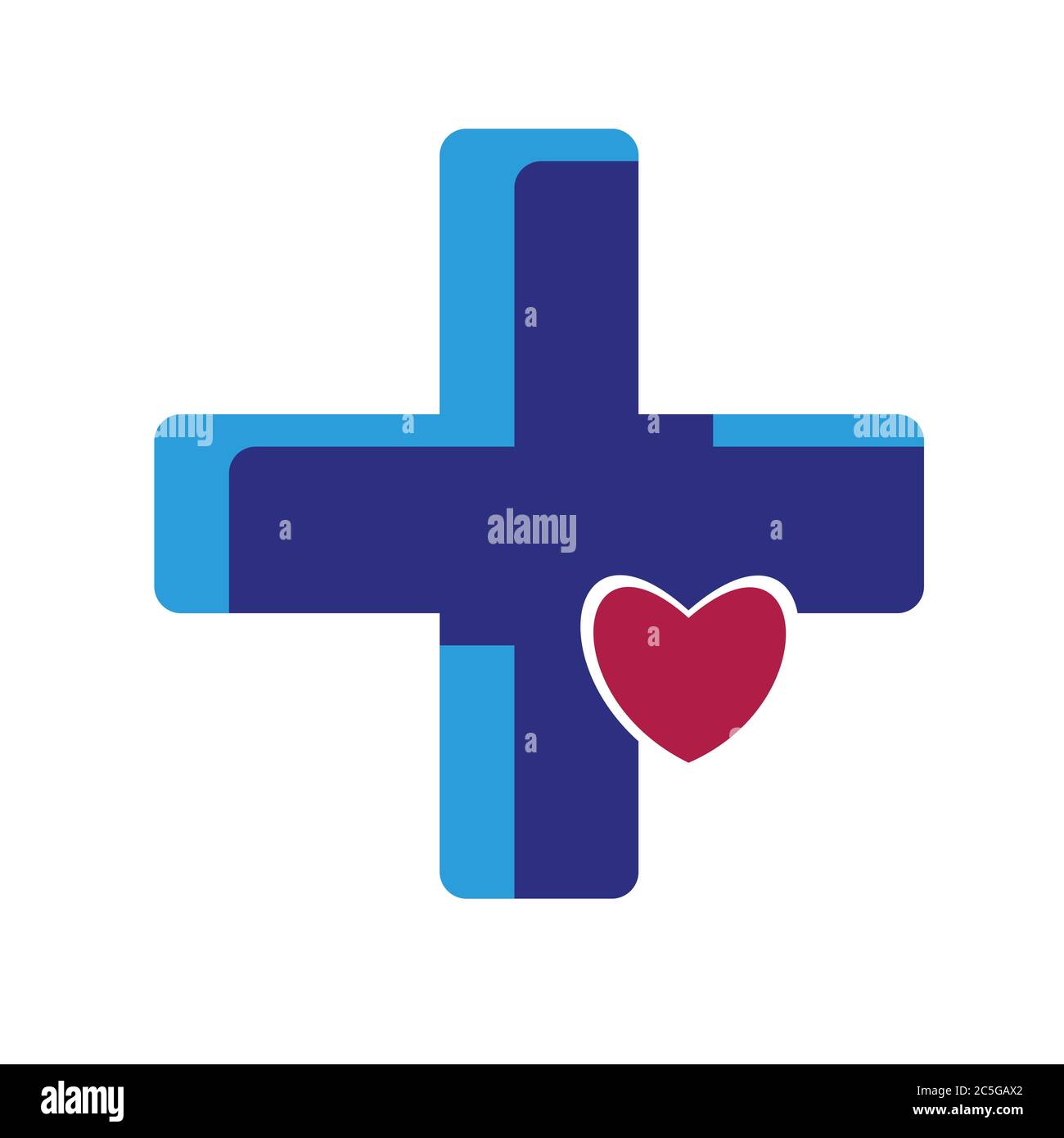 Medizinisches Logo, Kreuz-Logo, medizinisches Zentrum-Logo ...