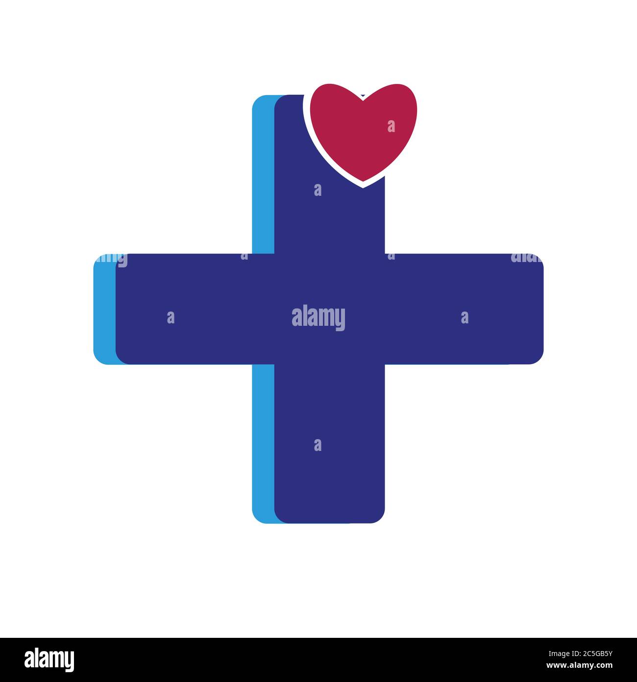 Medizinisches Logo, Kreuz-Logo, medizinisches Zentrum-Logo ...
