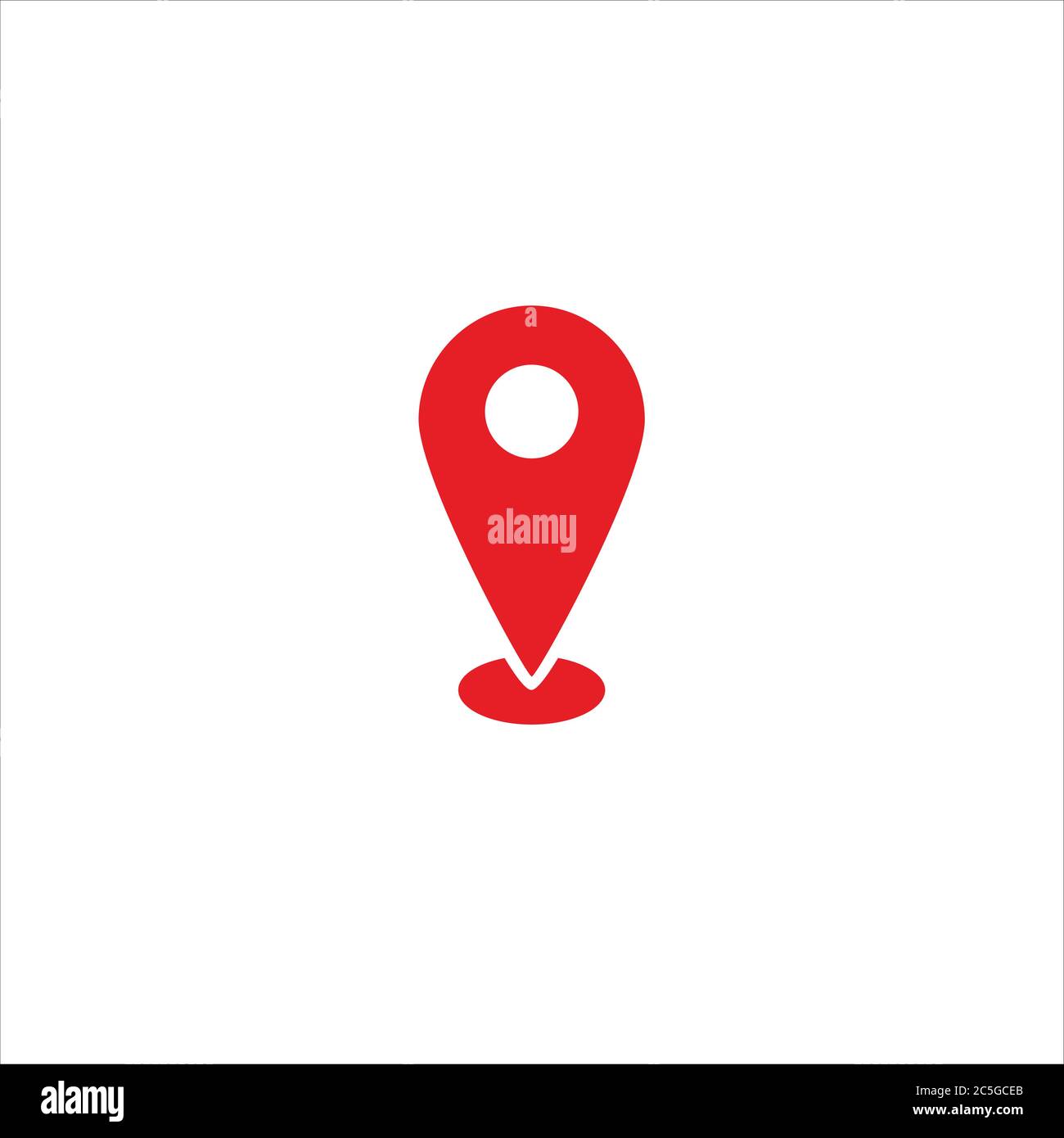 PIN auf Karte Pin-Symbol auf weißem Hintergrund isoliert. PIN auf Karte ...