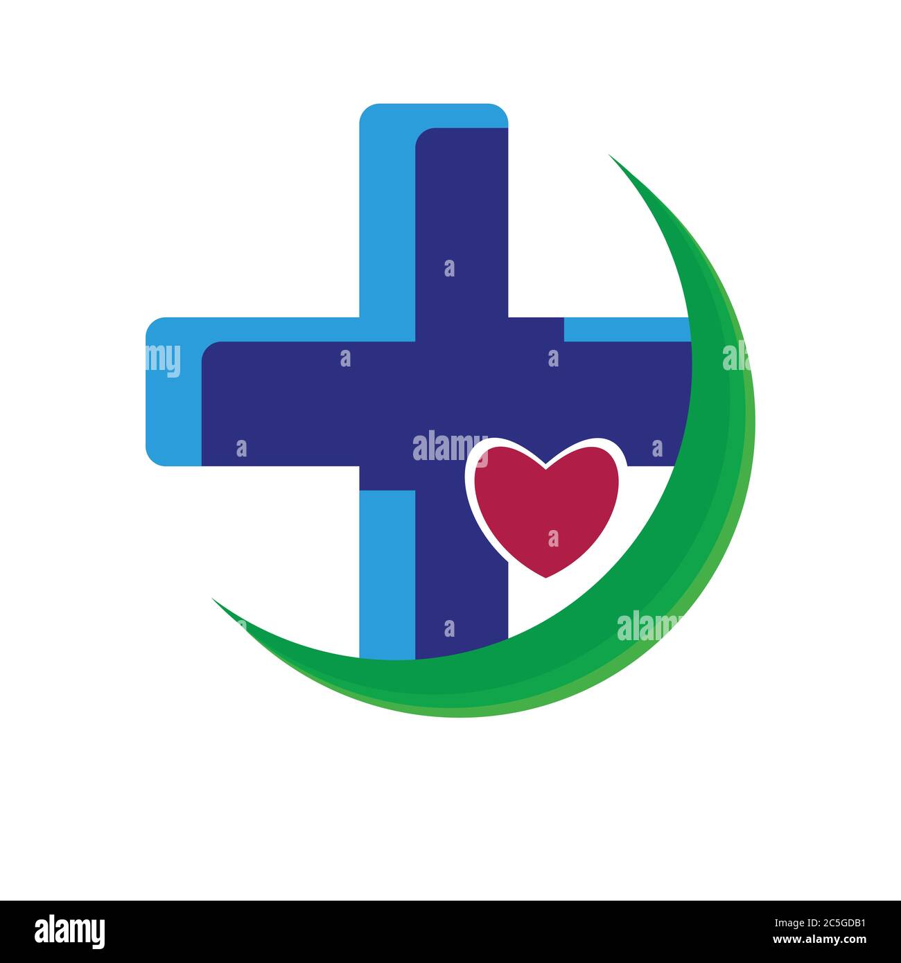 Medizinisches Logo, Kreuz-Logo, medizinisches Zentrum-Logo ...