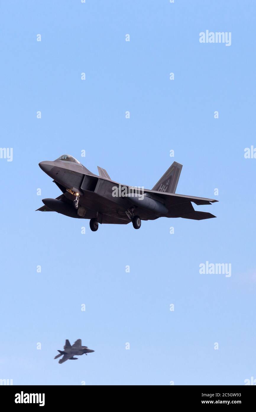 United States Air Force (USAF) Lockheed Martin F-22Ein Raptor ...