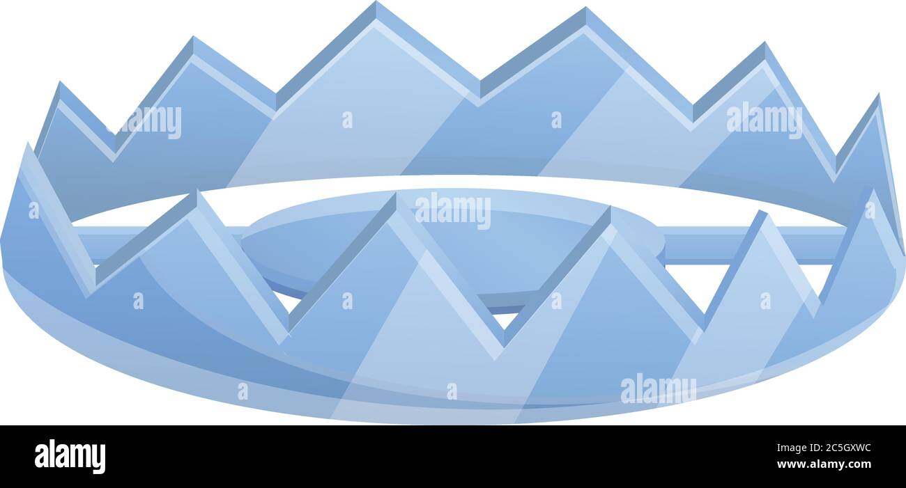 Symbol für Metallspitze. Cartoon von Metall Spike Trap Vektor-Symbol ...