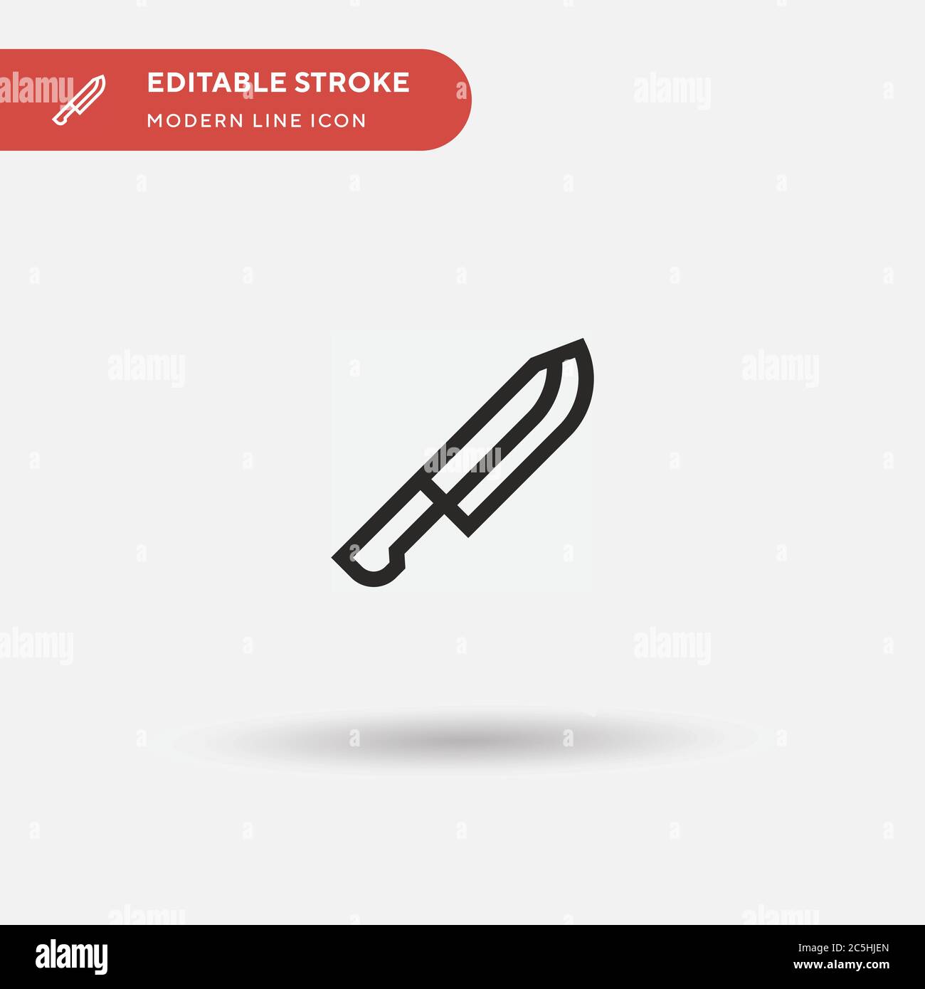 Einfaches Vektorsymbol Messer. Illustration Symbol Design Vorlage für ...