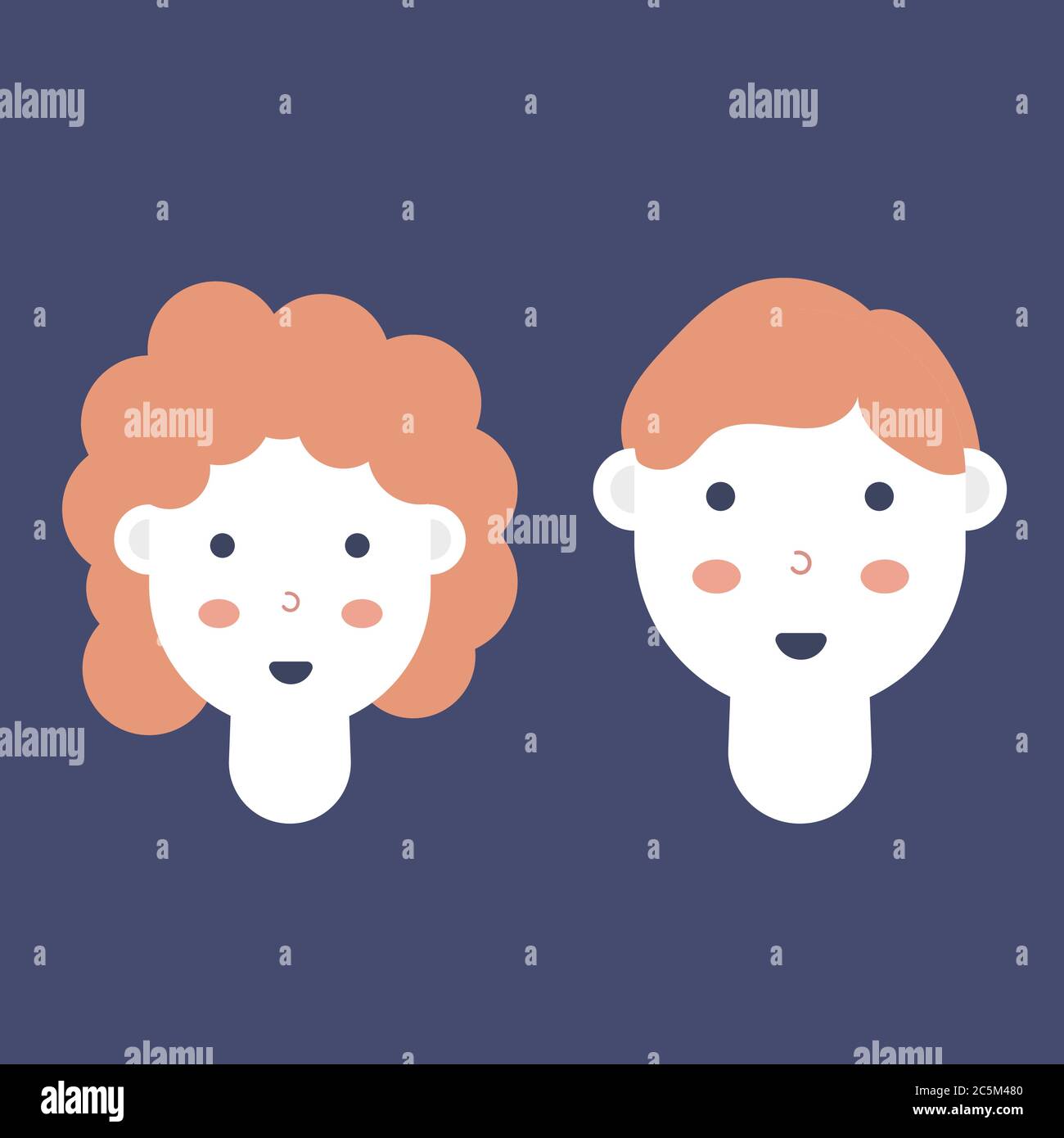 Chestnut hair Stock-Vektorgrafiken kaufen - Alamy