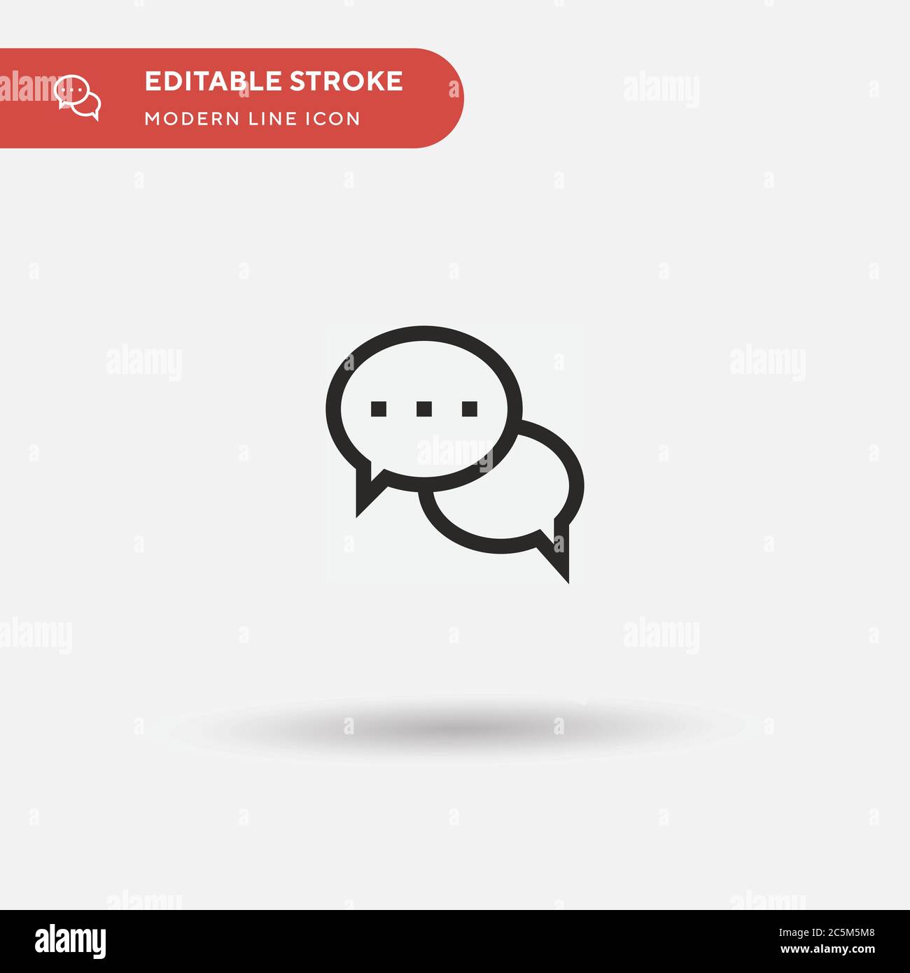 Dialog einfaches Vektor-Symbol. Illustration Symbol Design Vorlage für ...
