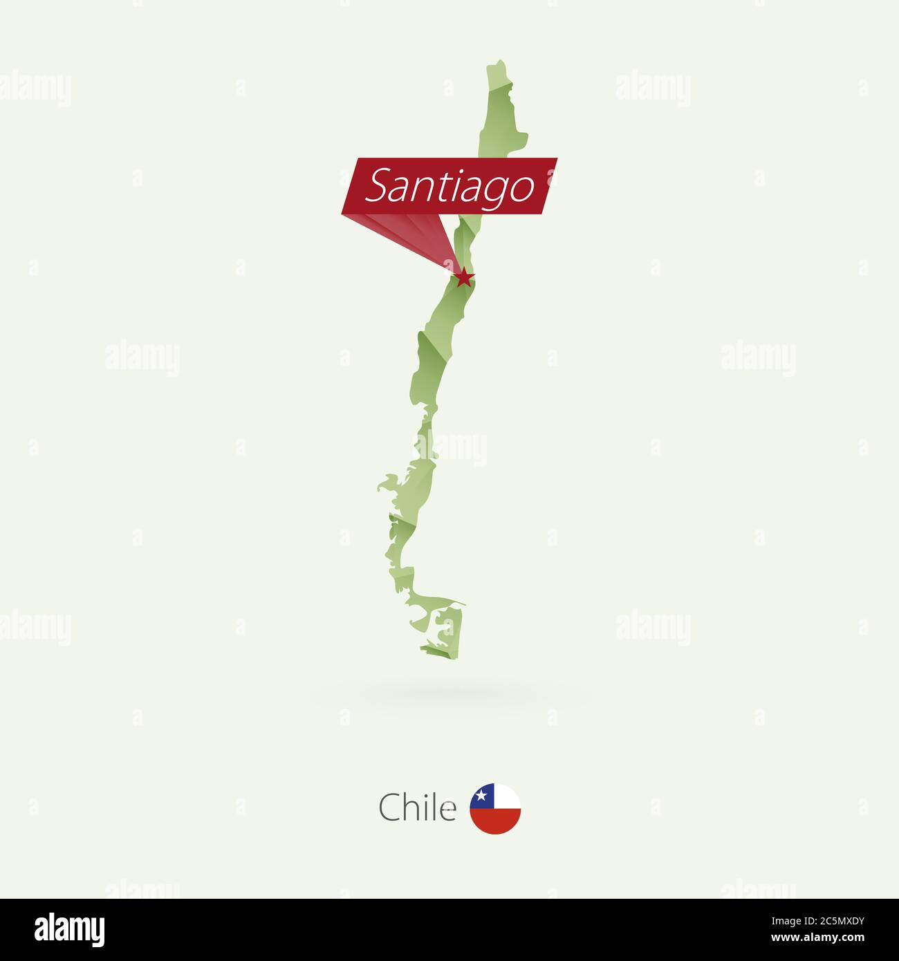 Santiago chile map geography Stock-Vektorgrafiken kaufen - Alamy