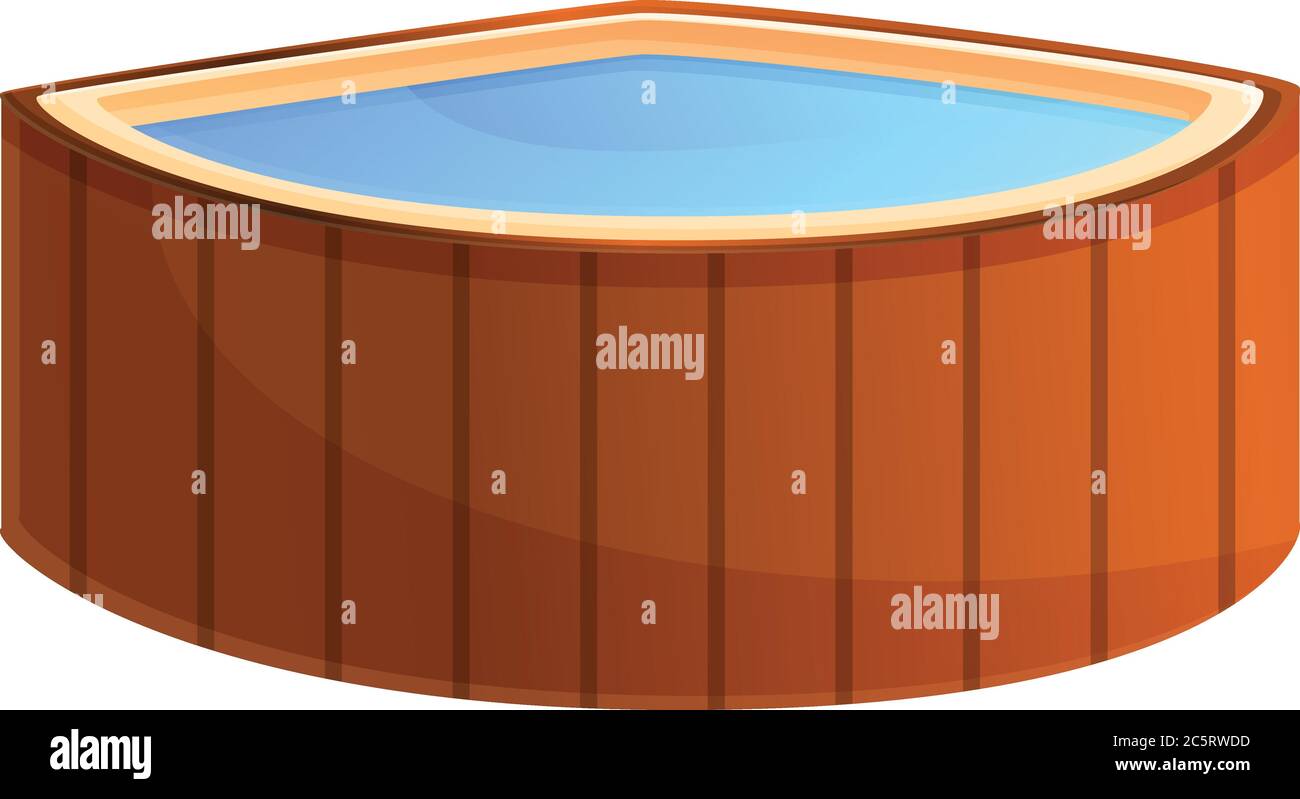 Symbol für den Whirlpool. Cartoon von Wasser Jacuzzi Vektor-Symbol für ...