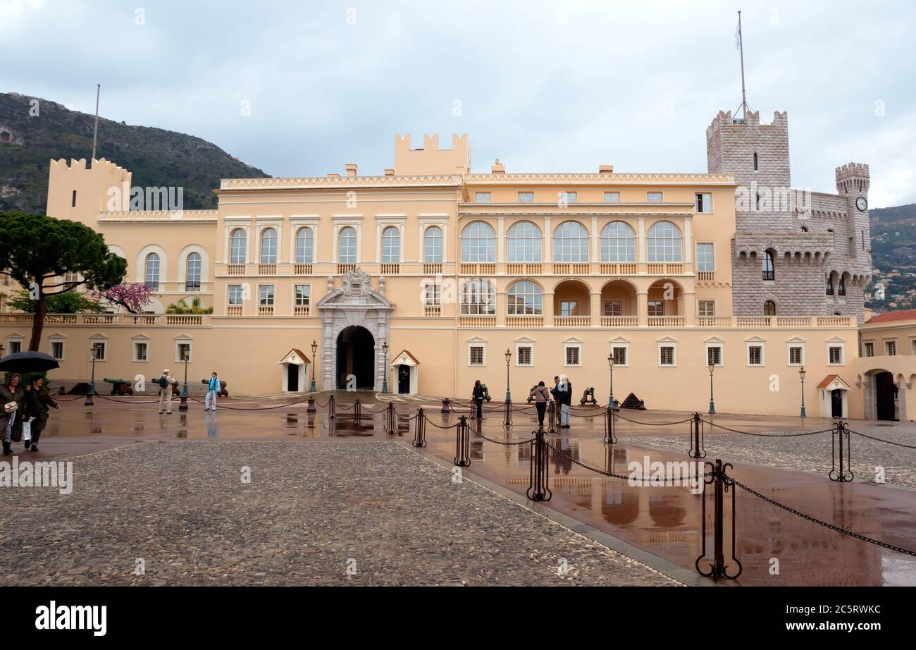 Grimaldi Palace Monaco Residence Prince Stockfotos und -bilder Kaufen ...