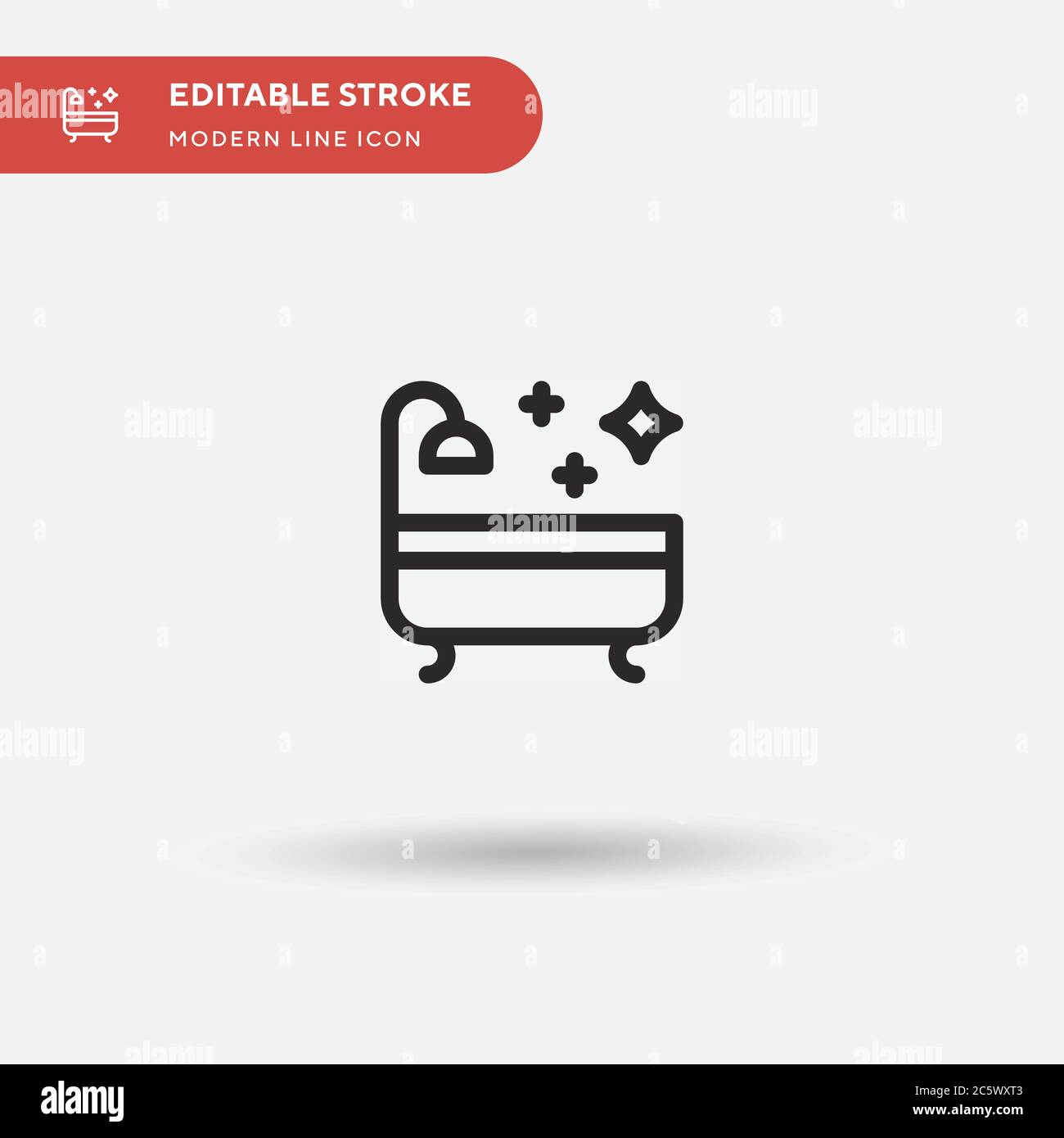 Einfaches Vektorsymbol Bad. Illustration Symbol Design Vorlage für Web ...