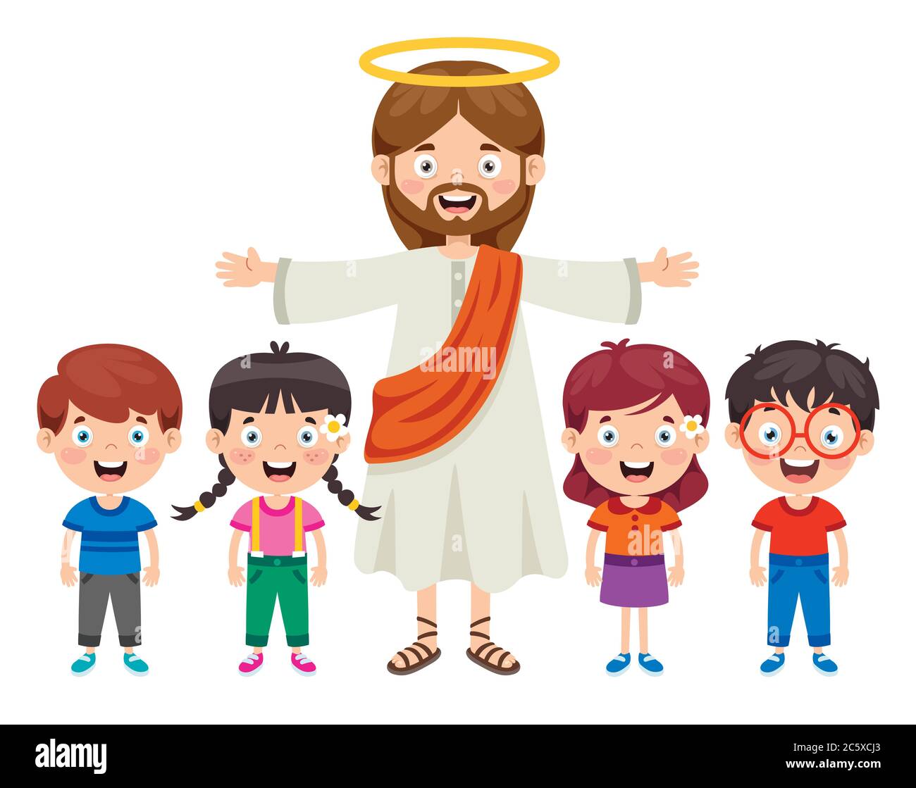 Jesus cartoon Ausgeschnittene Stockfotos und -bilder - Alamy
