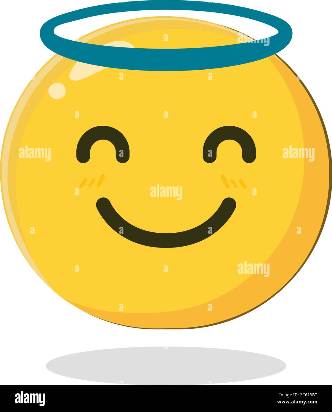 Angel emoticon Stock-Vektorgrafiken kaufen - Alamy