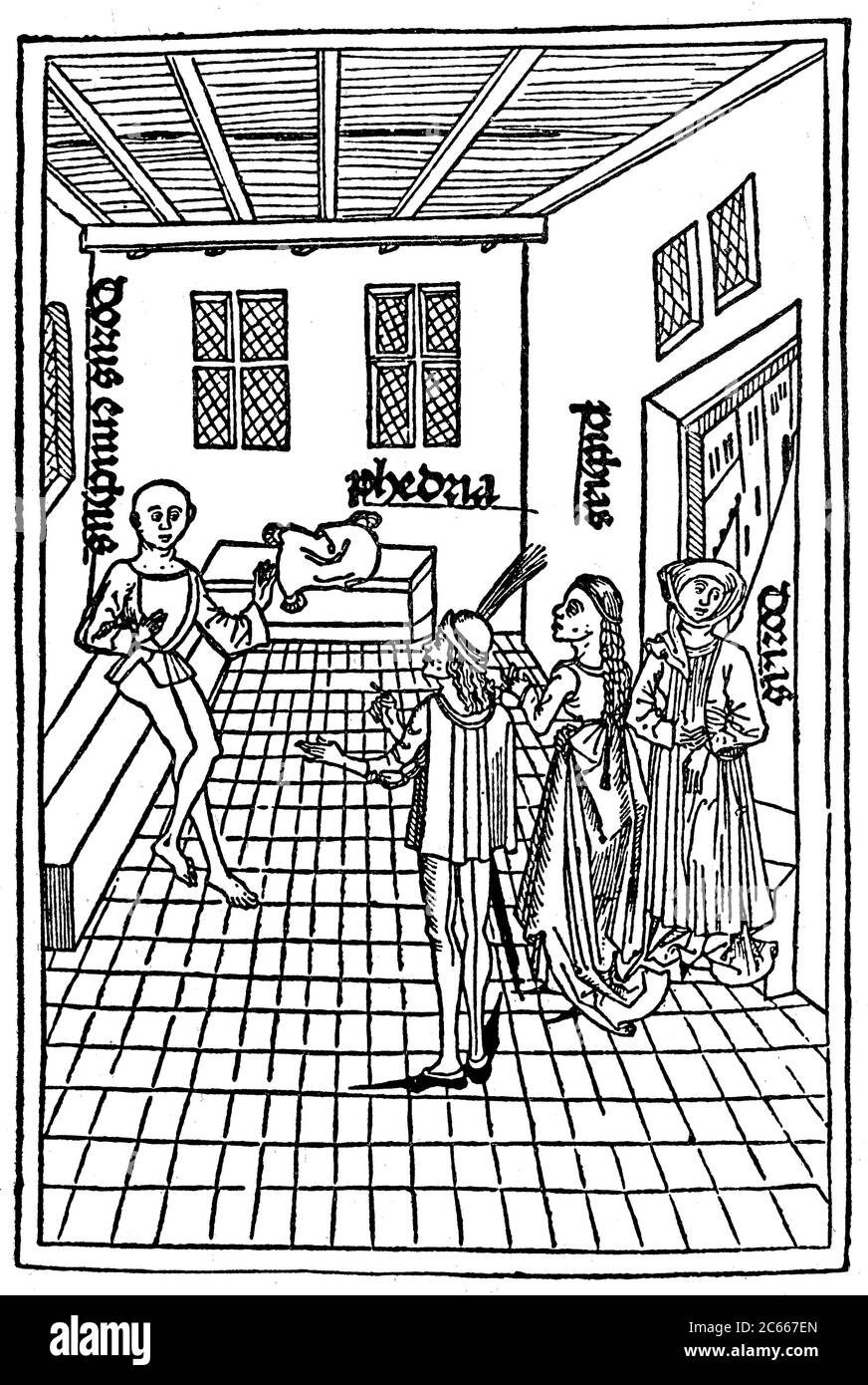 Eulaeus von Terence, Eunuchus, die Eunuchen ist ein Diagramm, das auf ...
