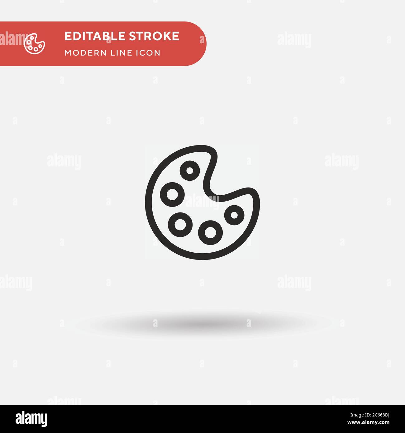 Einfaches Vektorsymbol für die Farbpalette. Illustration Symbol Design ...