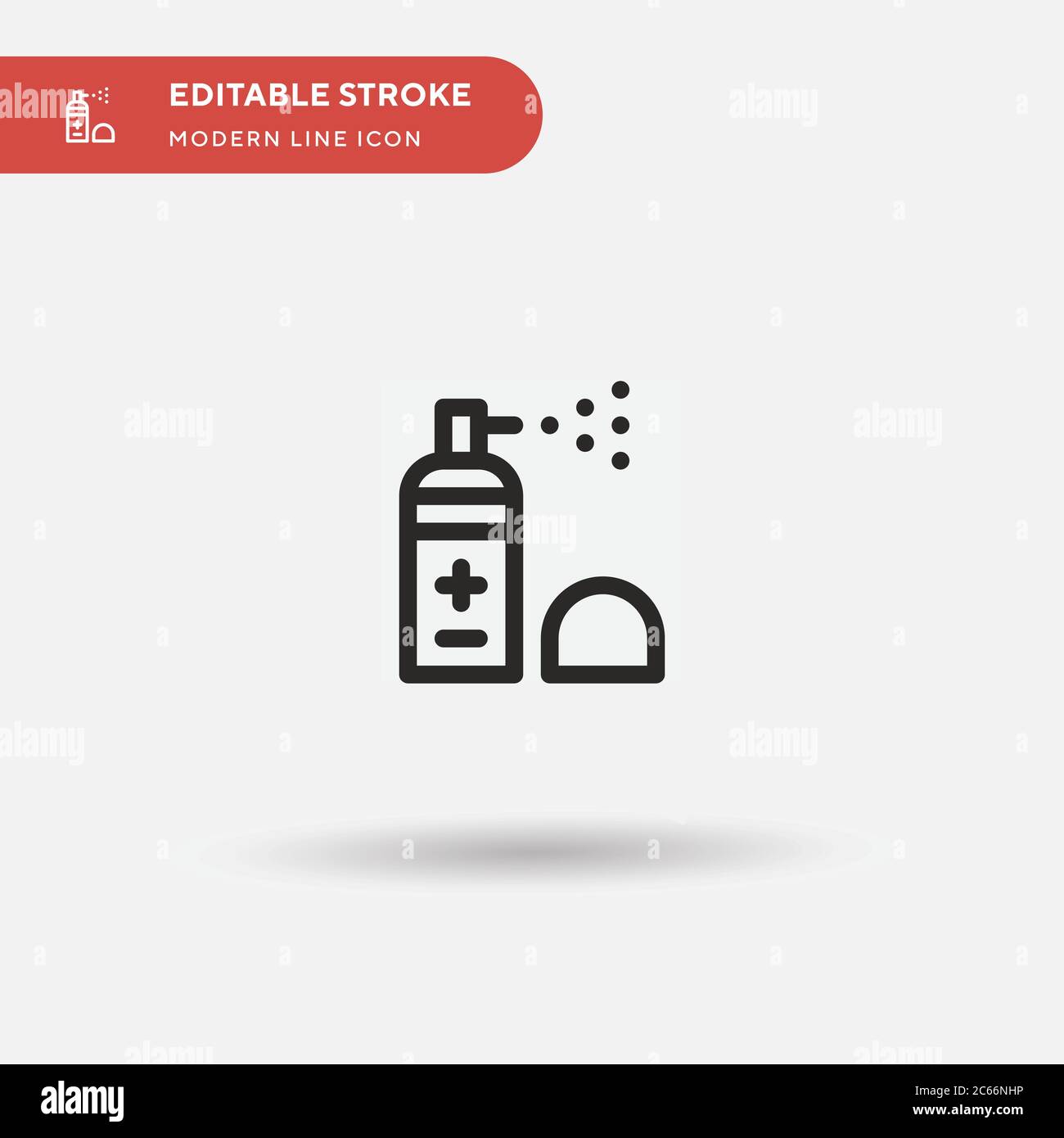 Einfaches Vektor-Symbol für Inhalator. Illustration Symbol Design ...