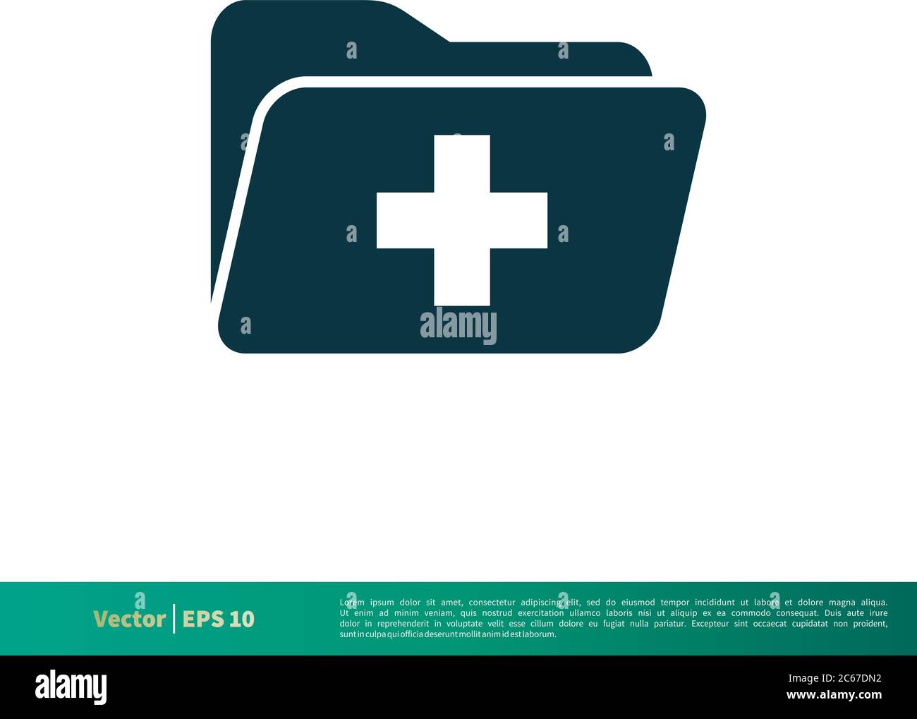 Medical folder icon Stock-Vektorgrafiken kaufen - Alamy