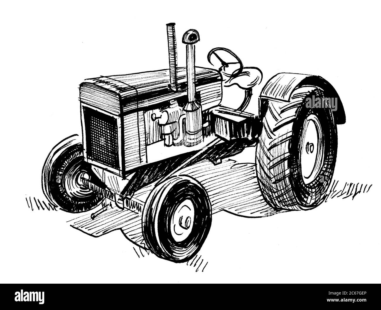 Traktor zeichnung Stockfotos und -bilder Kaufen - Seite 2 - Alamy