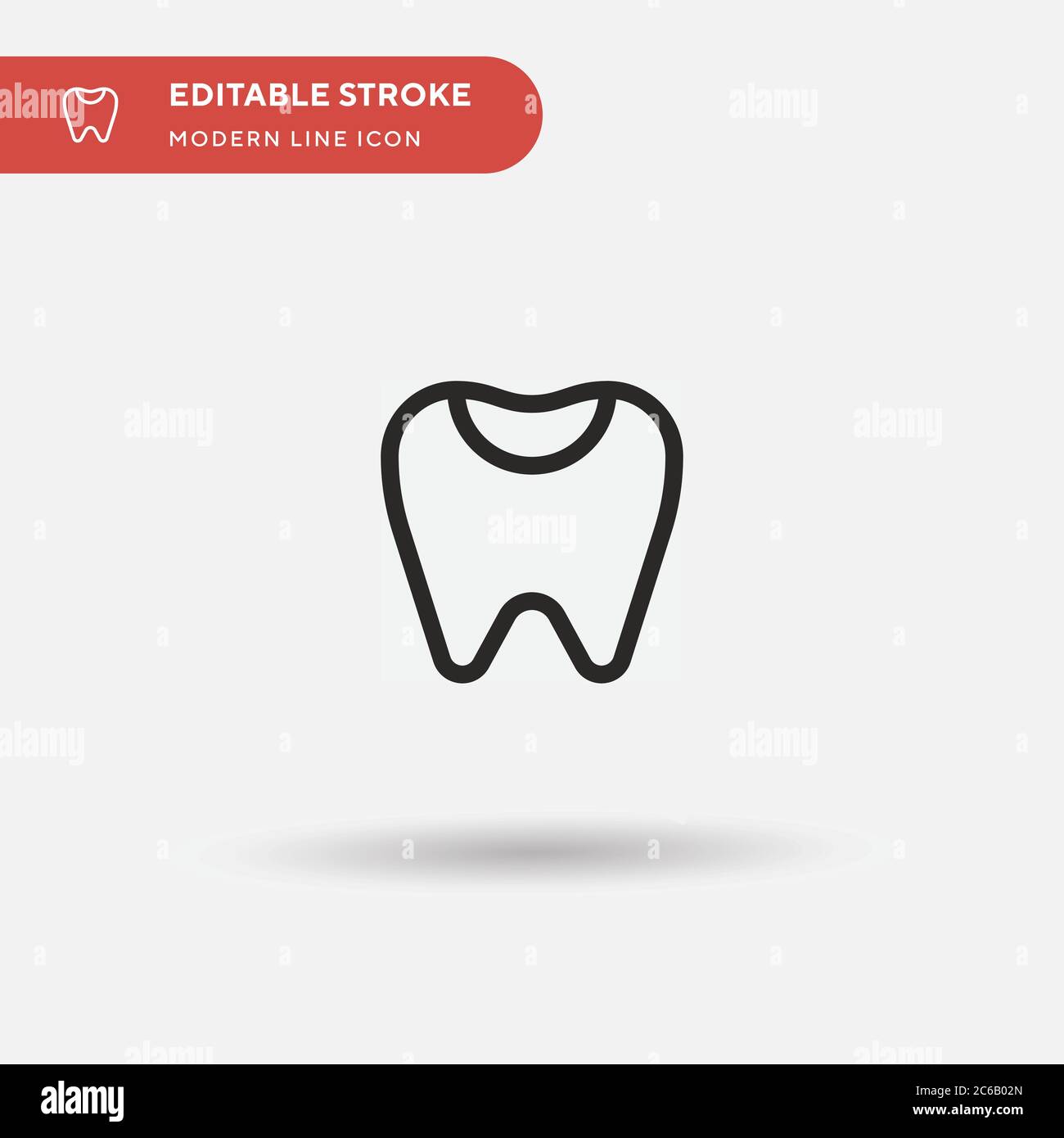 Einfaches Vektorsymbol für Zähne. Illustration Symbol Design Vorlage ...