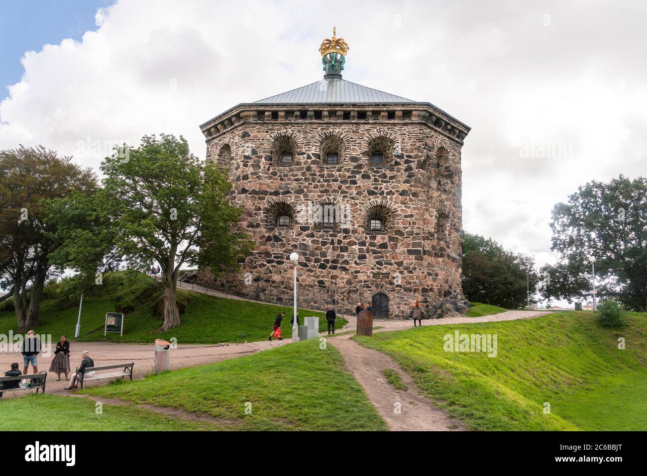 Skansen Kronan historische Festung in Haga, Göteborg, Schweden ...