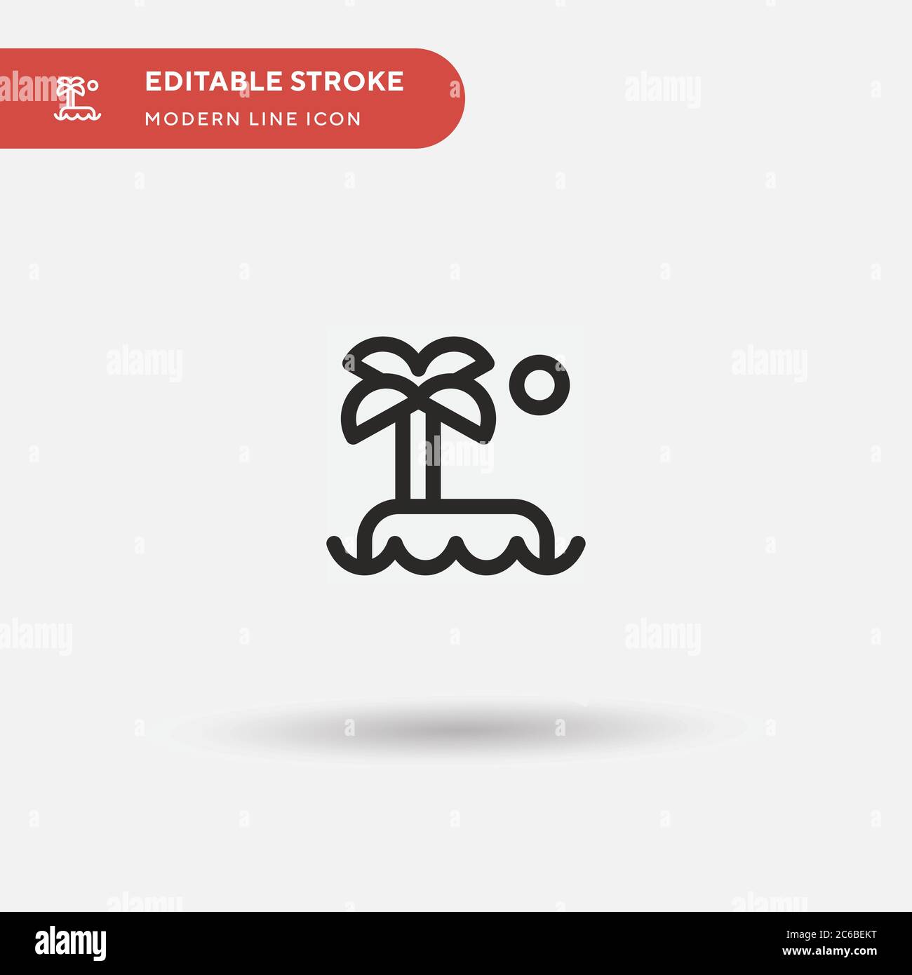 Insel einfaches Vektor-Symbol. Illustration Symbol Design Vorlage für ...