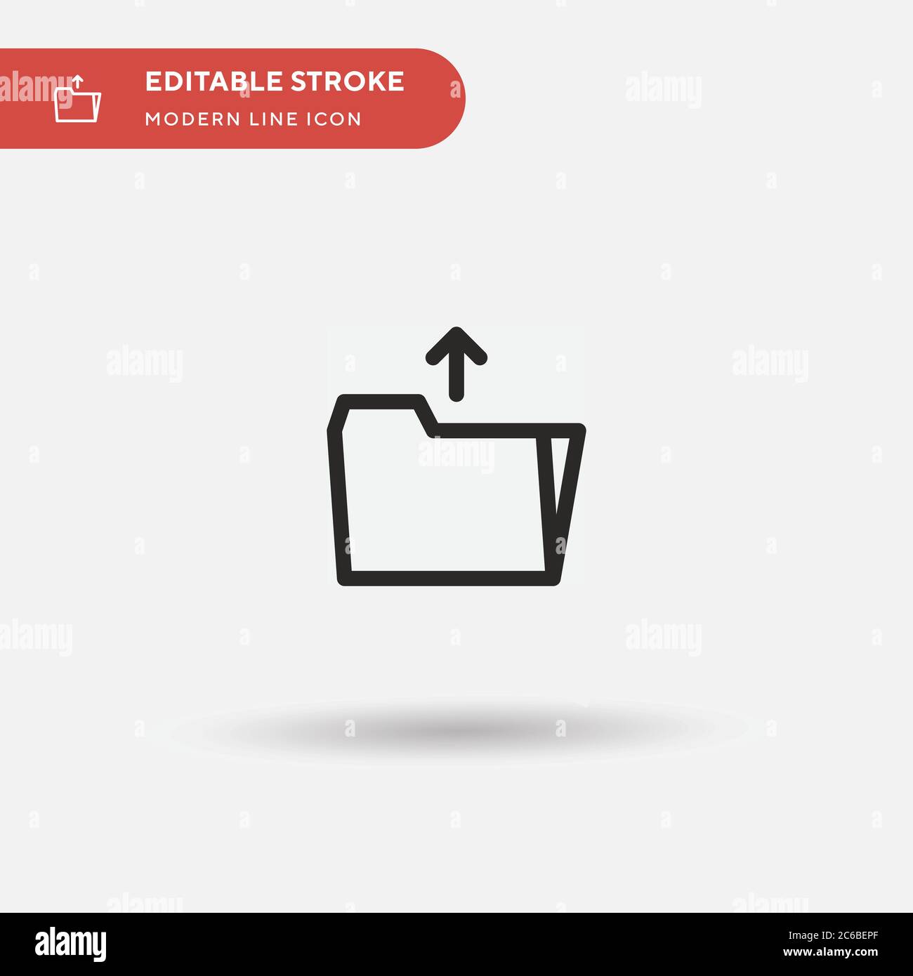 Einfaches Vektorsymbol für Ordner. Illustration Symbol Design Vorlage ...