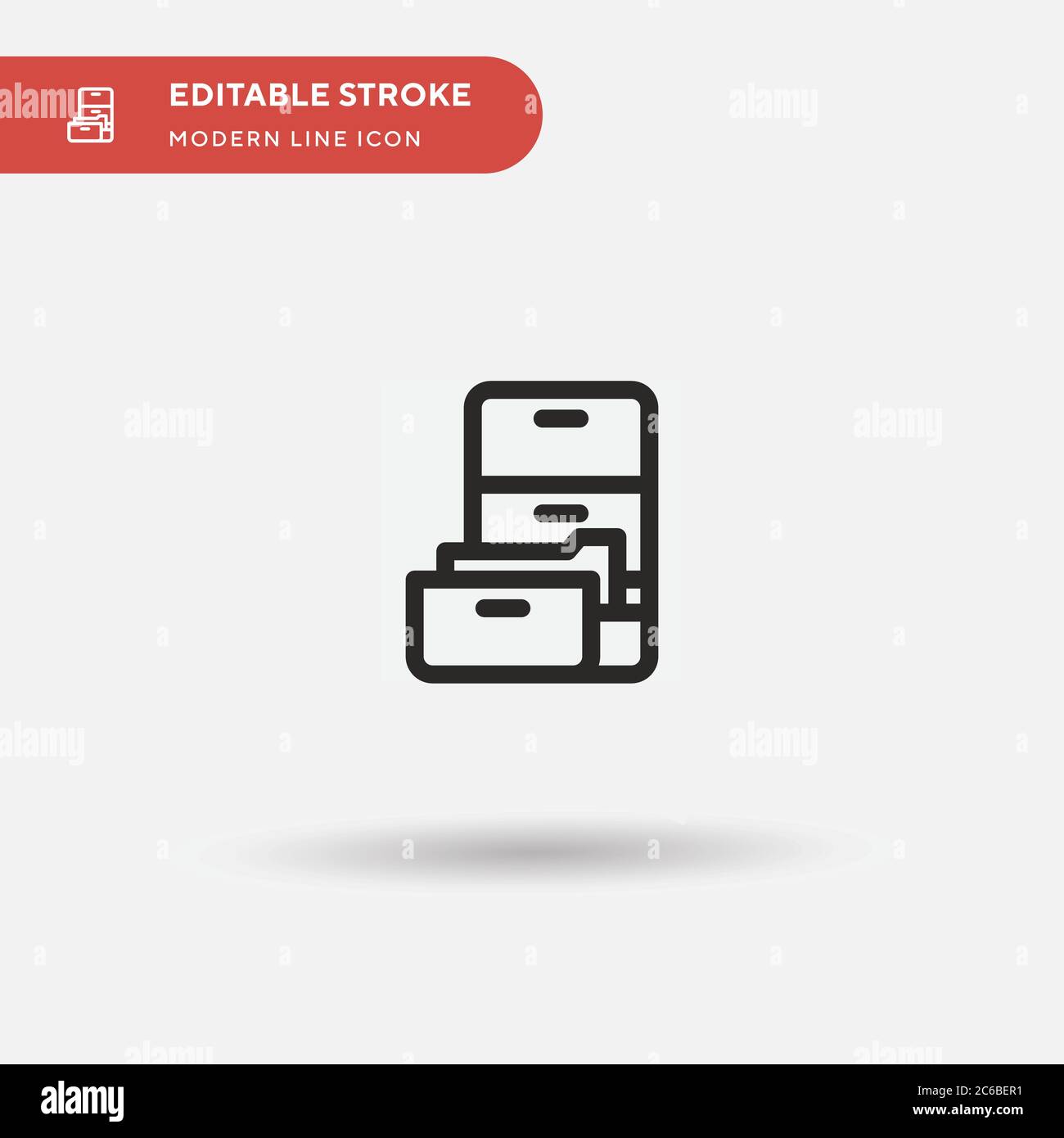 Einfaches Vektorsymbol archivieren. Illustration Symbol Design Vorlage ...