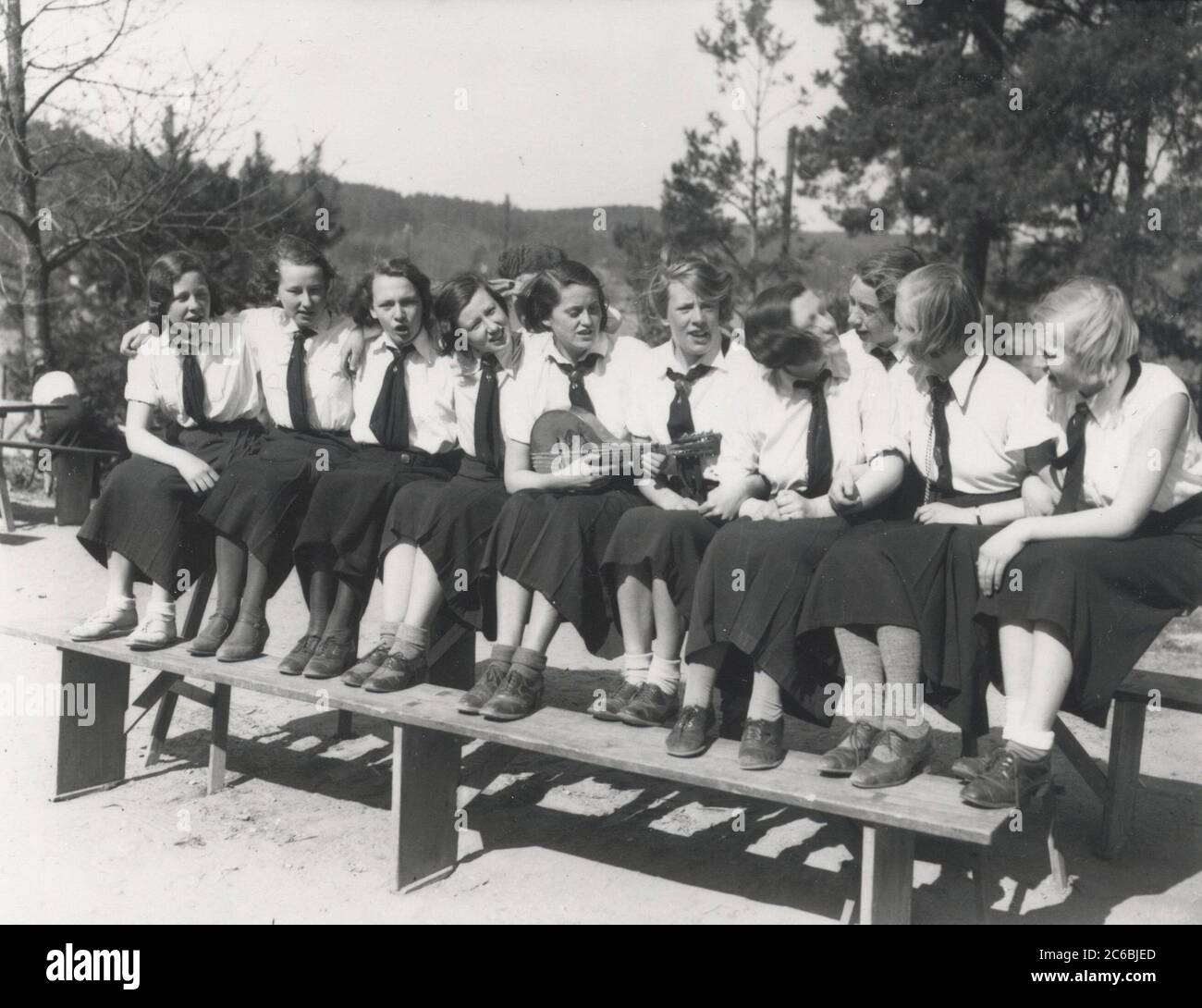 HJ und BDM unterwegs Heinrich Hoffmann fotografiert 1934 Adolf Hitlers ...