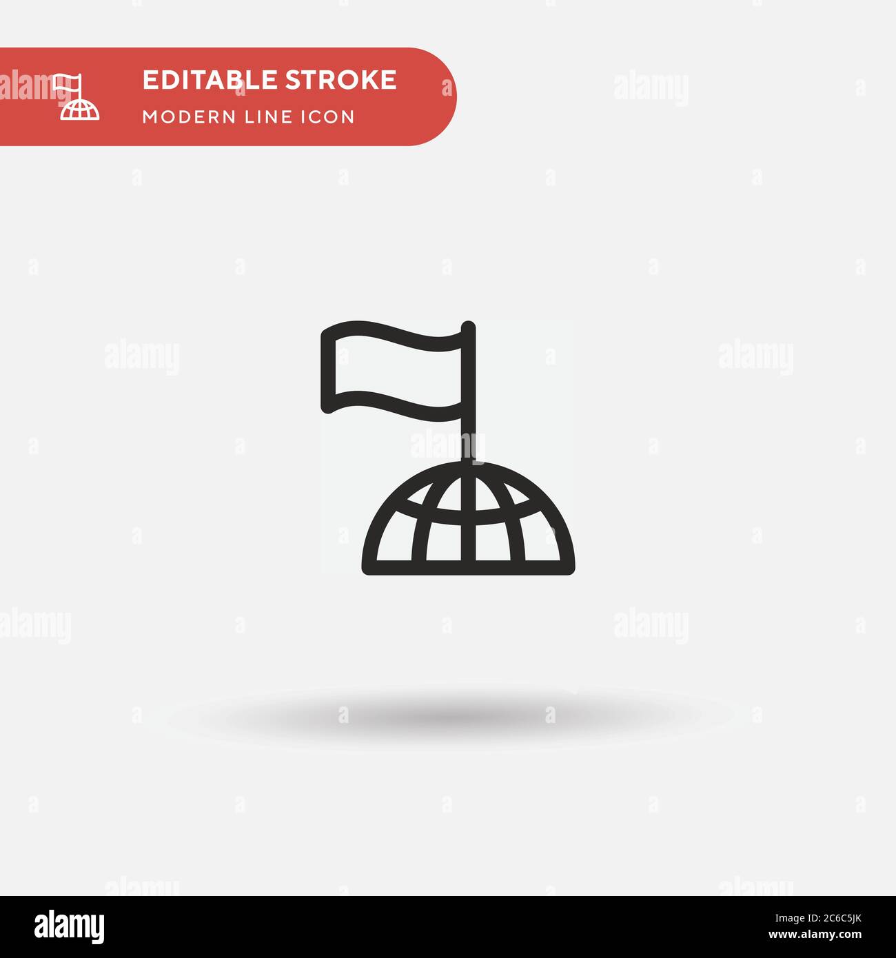 Einfaches Vektorsymbol für die Exploration. Illustration Symbol Design ...