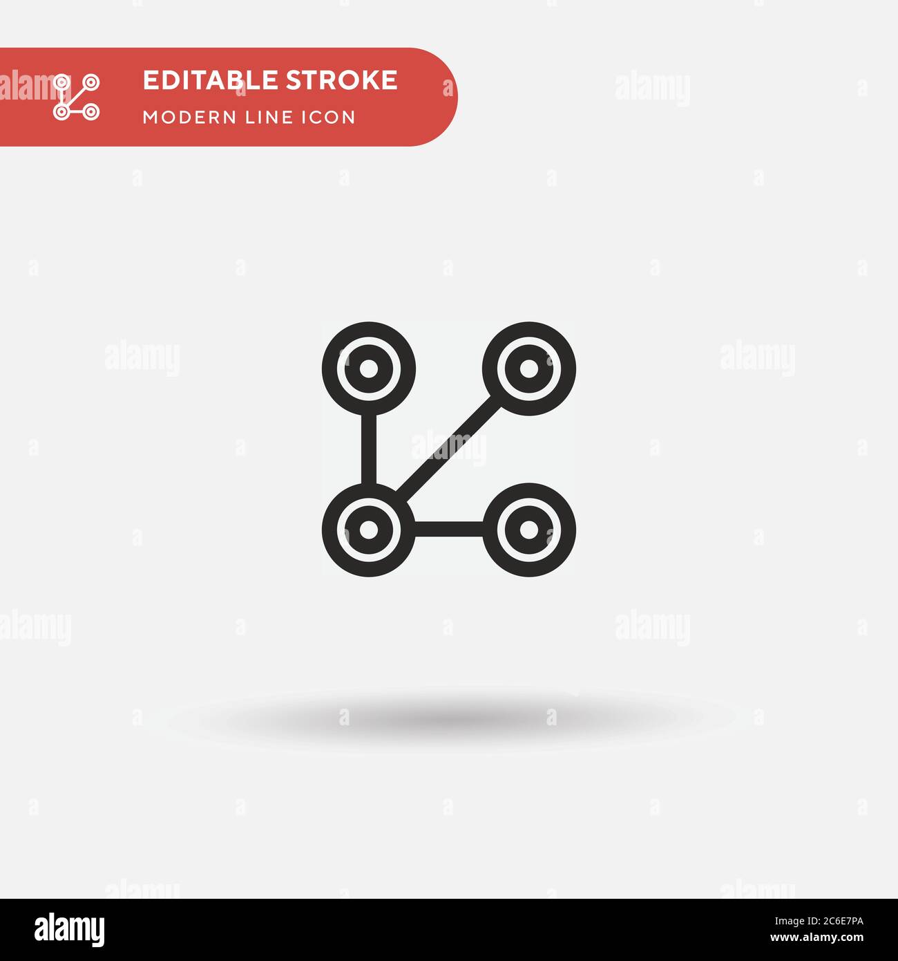 Einfaches Vektorsymbol freigeben. Illustration Symbol Design Vorlage ...