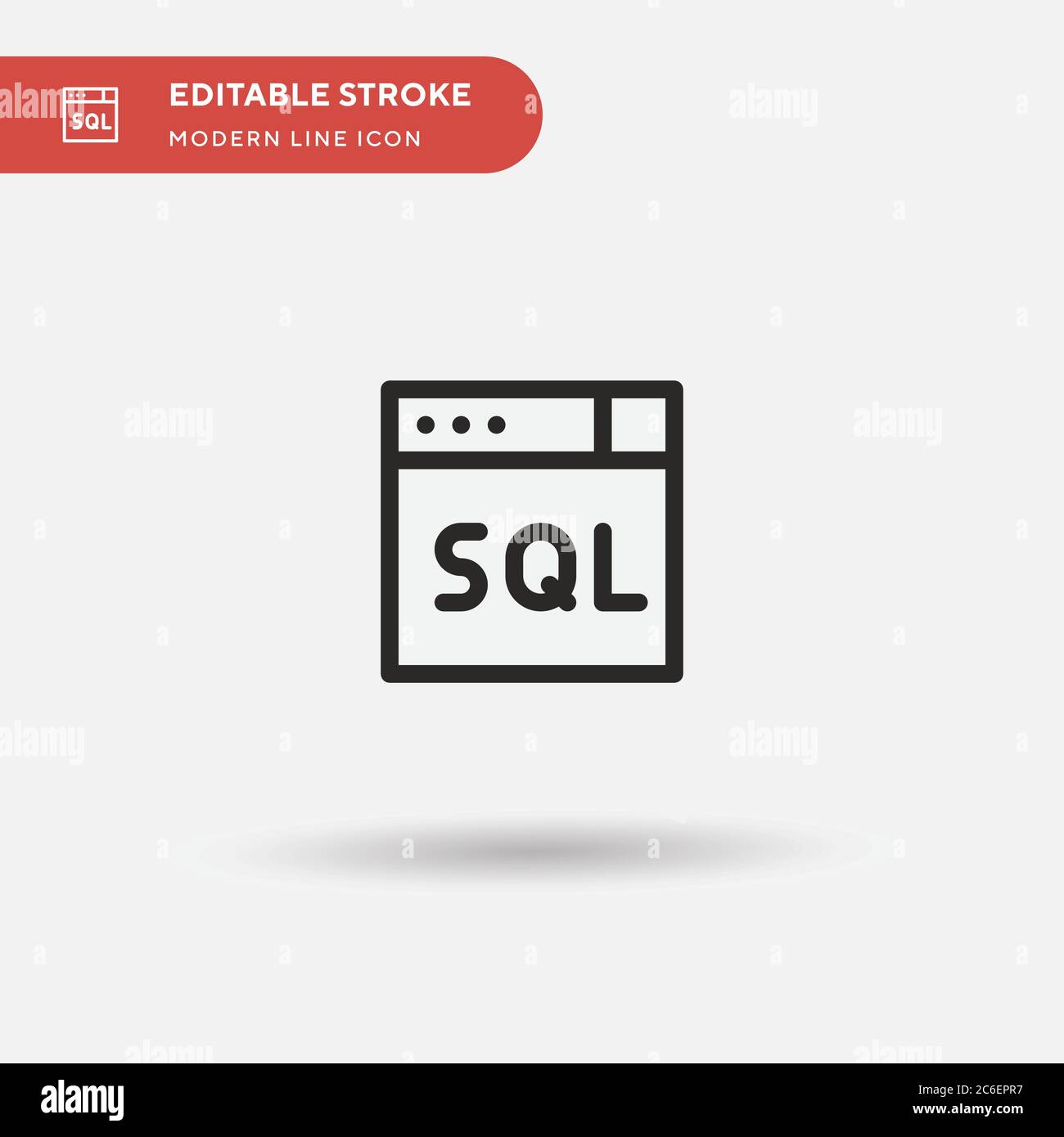 SQL Simple Vector-Symbol. Illustration Symbol Design Vorlage für Web ...