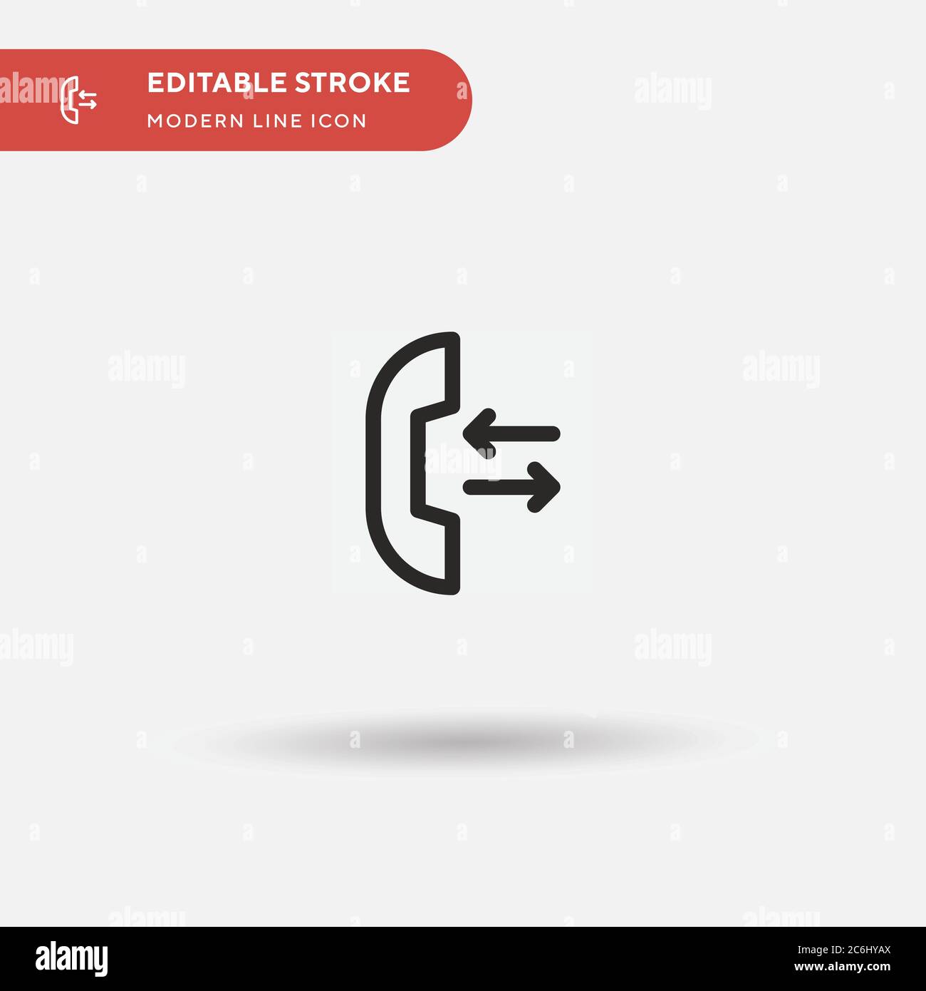 Symbol für einfachen Vektor anrufen. Illustration Symbol Design Vorlage ...