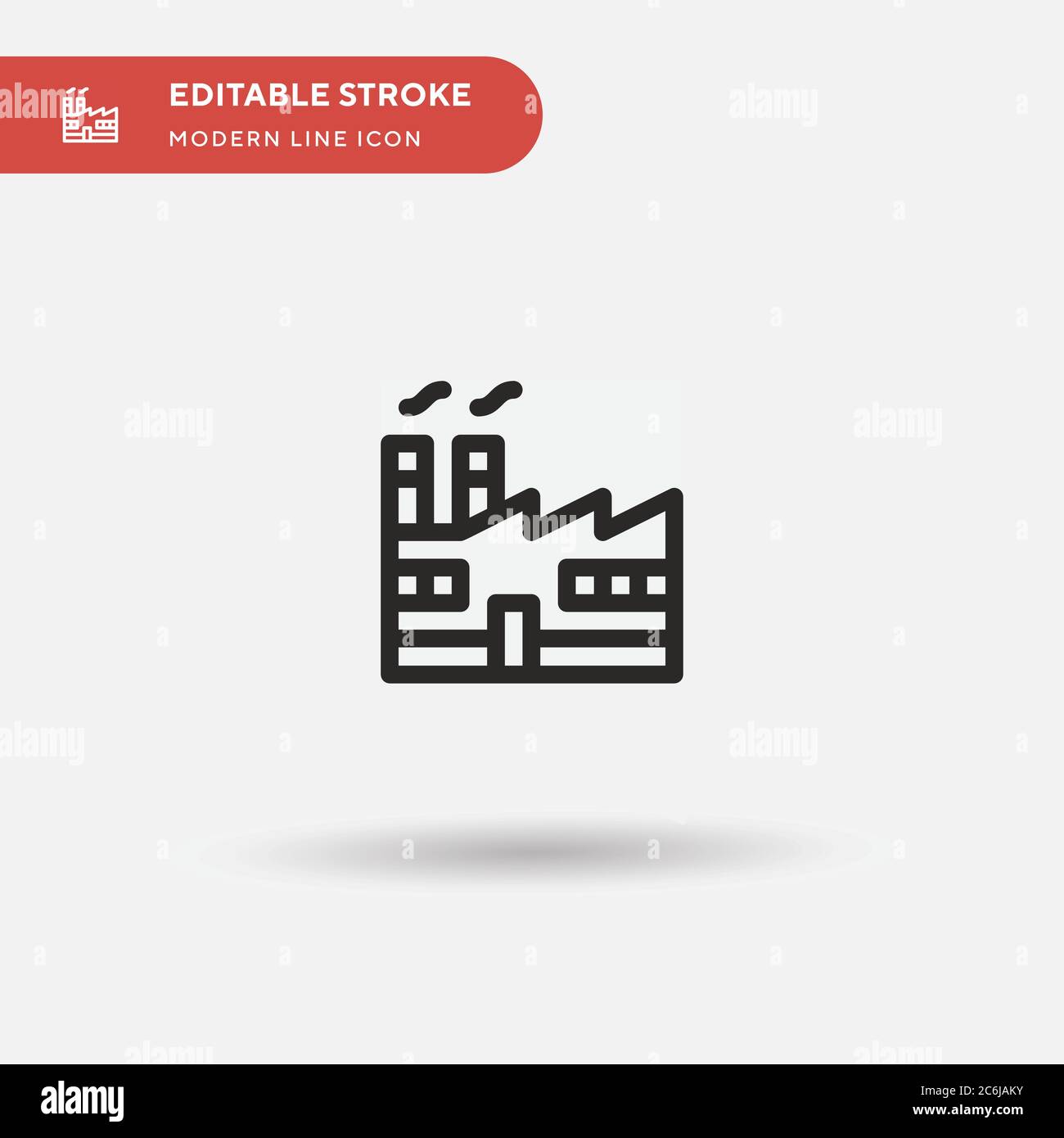 Werkseitig einfaches Vektorsymbol. Illustration Symbol Design Vorlage ...