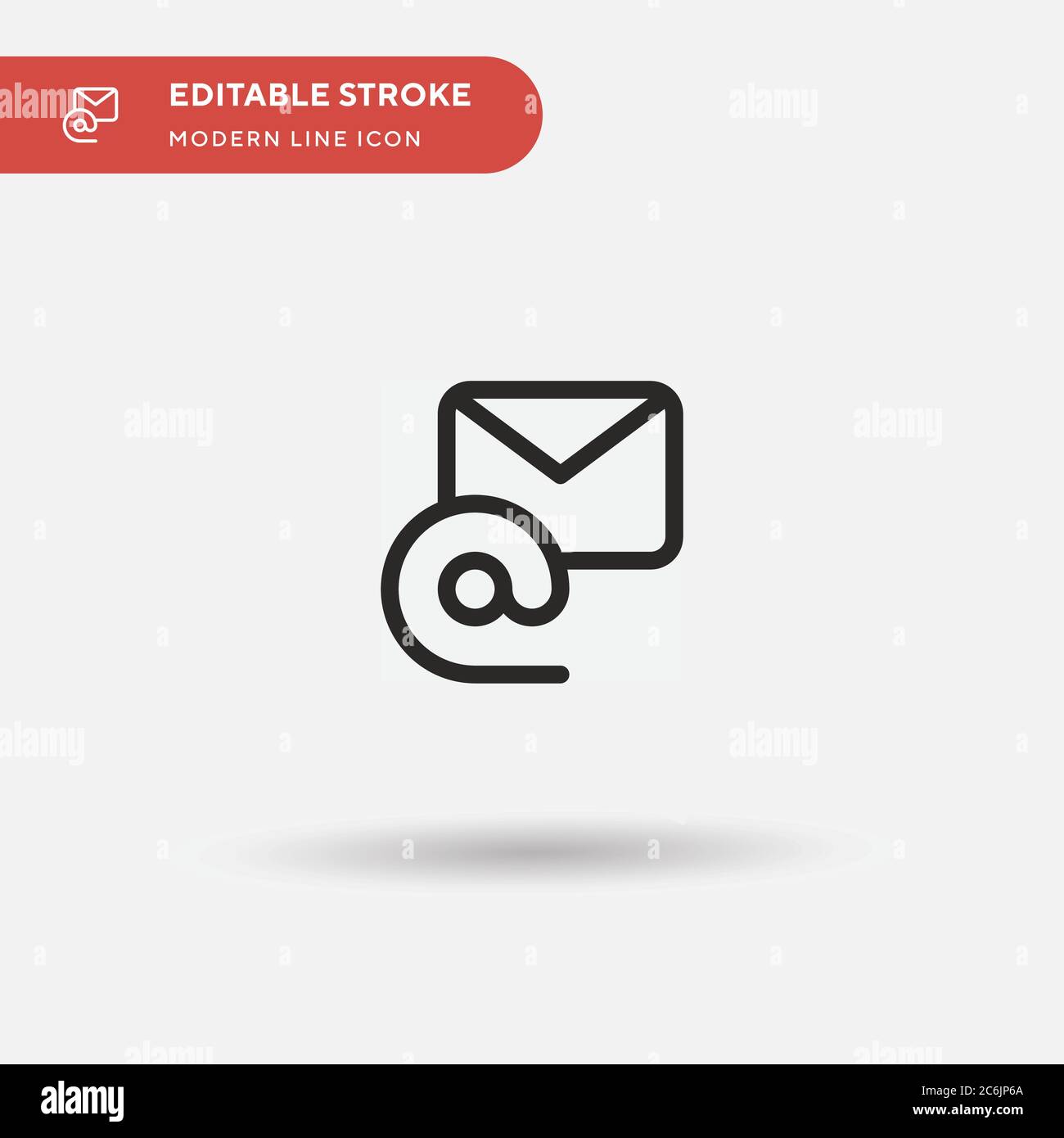 Einfaches Vektorsymbol für E-Mail. Illustration Symbol Design Vorlage ...