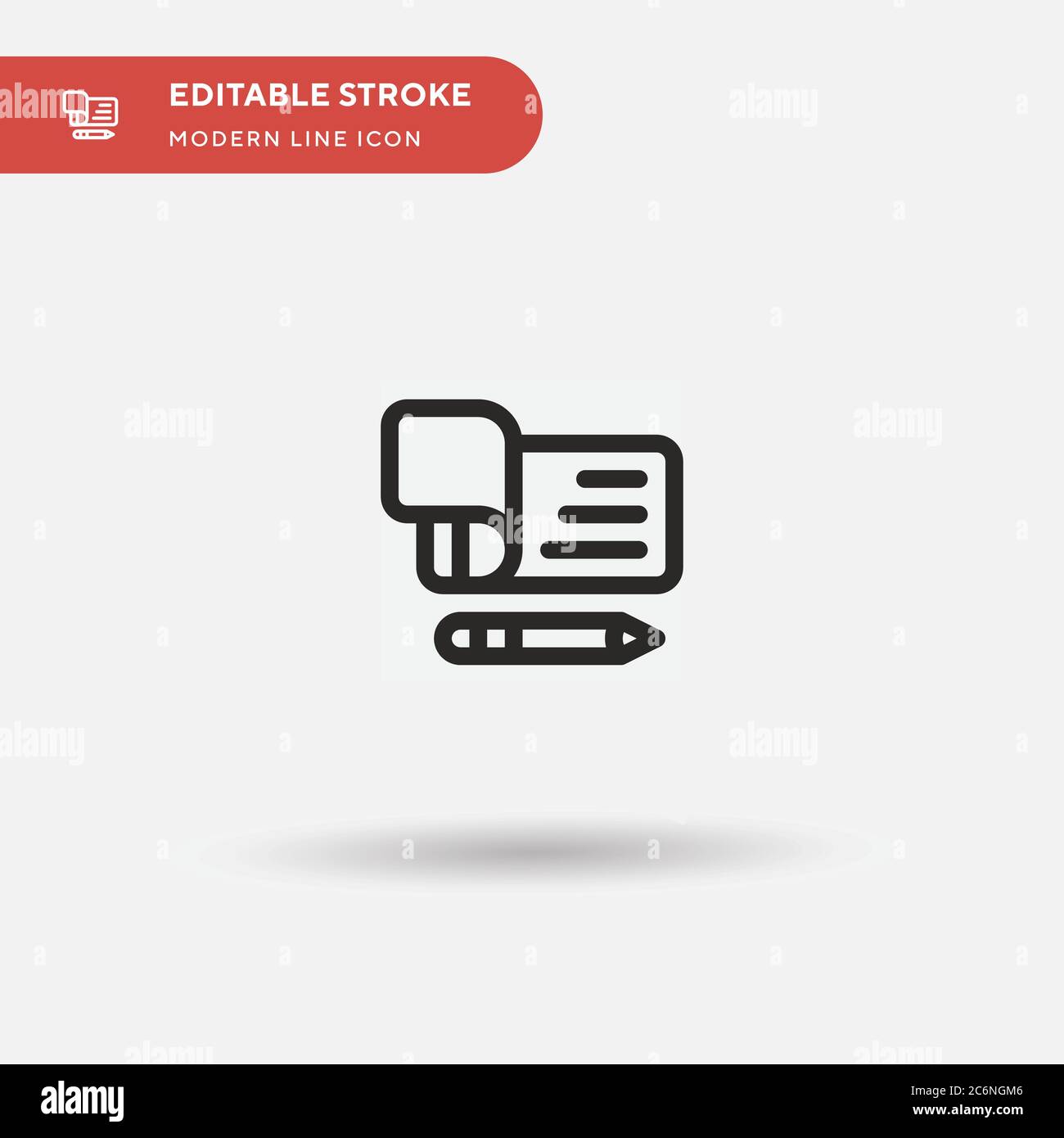 Einfaches Vektorsymbol prüfen. Illustration Symbol Design Vorlage für ...