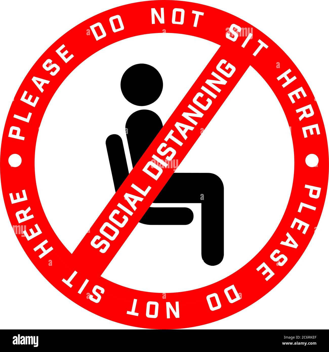 Nicht Hier Sitzen Symbol Zeichen. Hier zu sitzen ist streng verboten ...