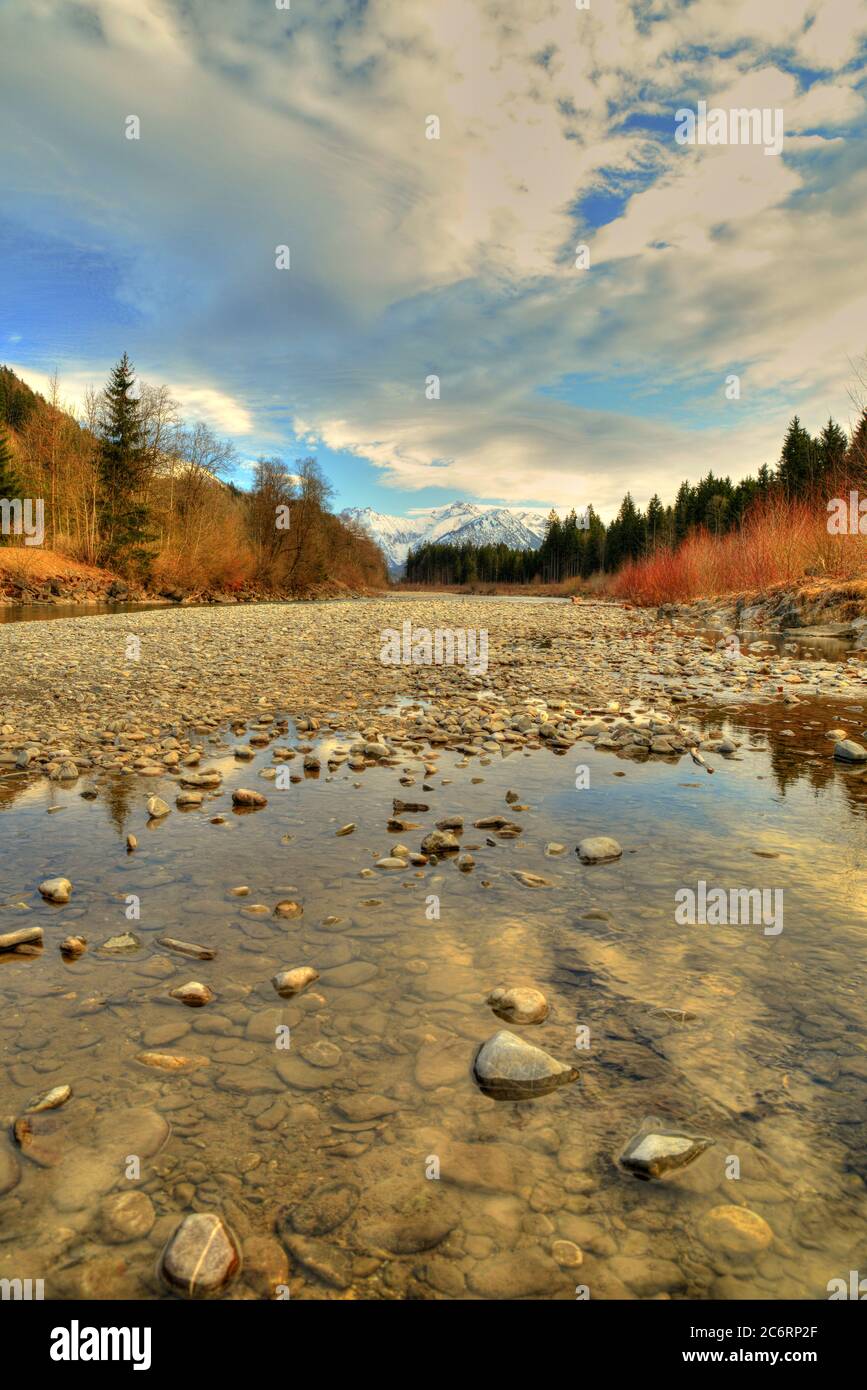 Landschaft bei Füssen, in den deutschen alpen, Baveria, Natur im Allgäu ...