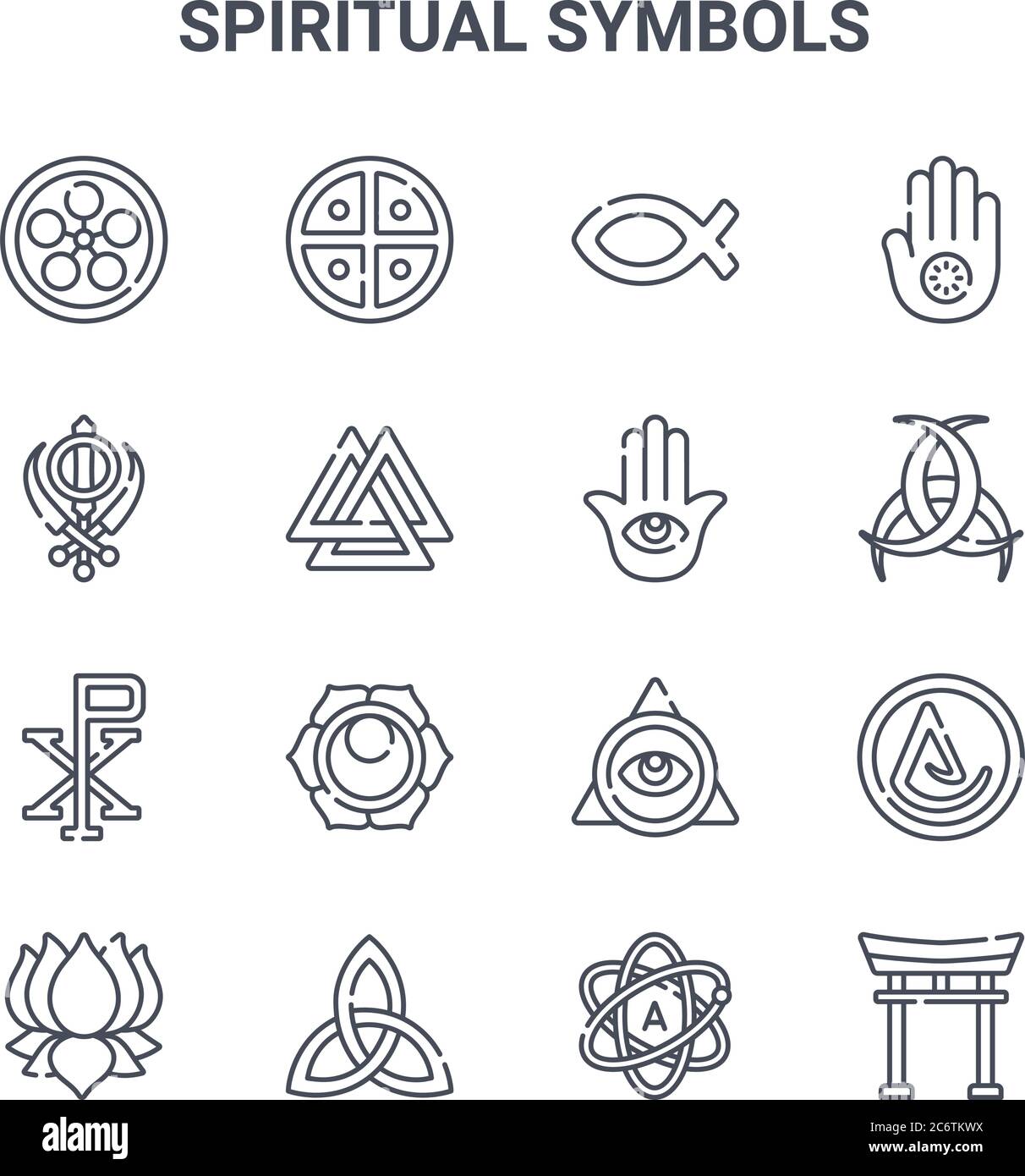 Spirituelle symbole Stock-Vektorgrafiken kaufen - Alamy