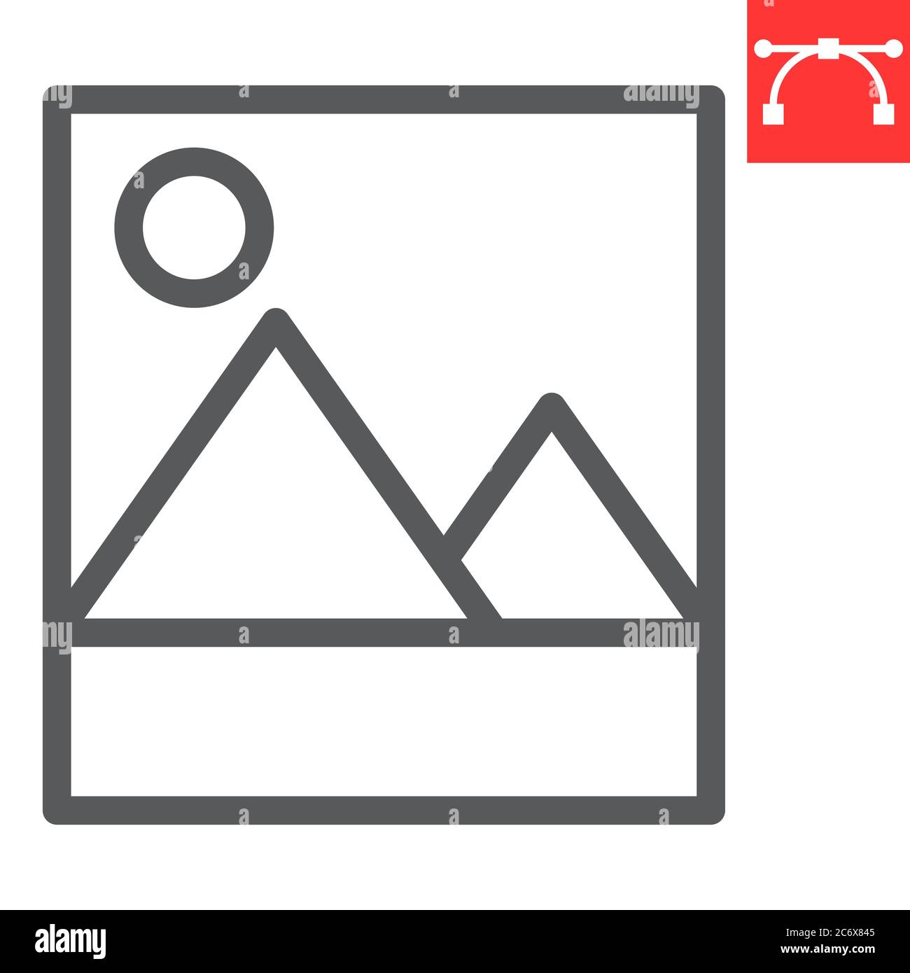 Fotogalerie Linie Symbol, ui und Taste, Bild Zeichen Vektorgrafiken ...