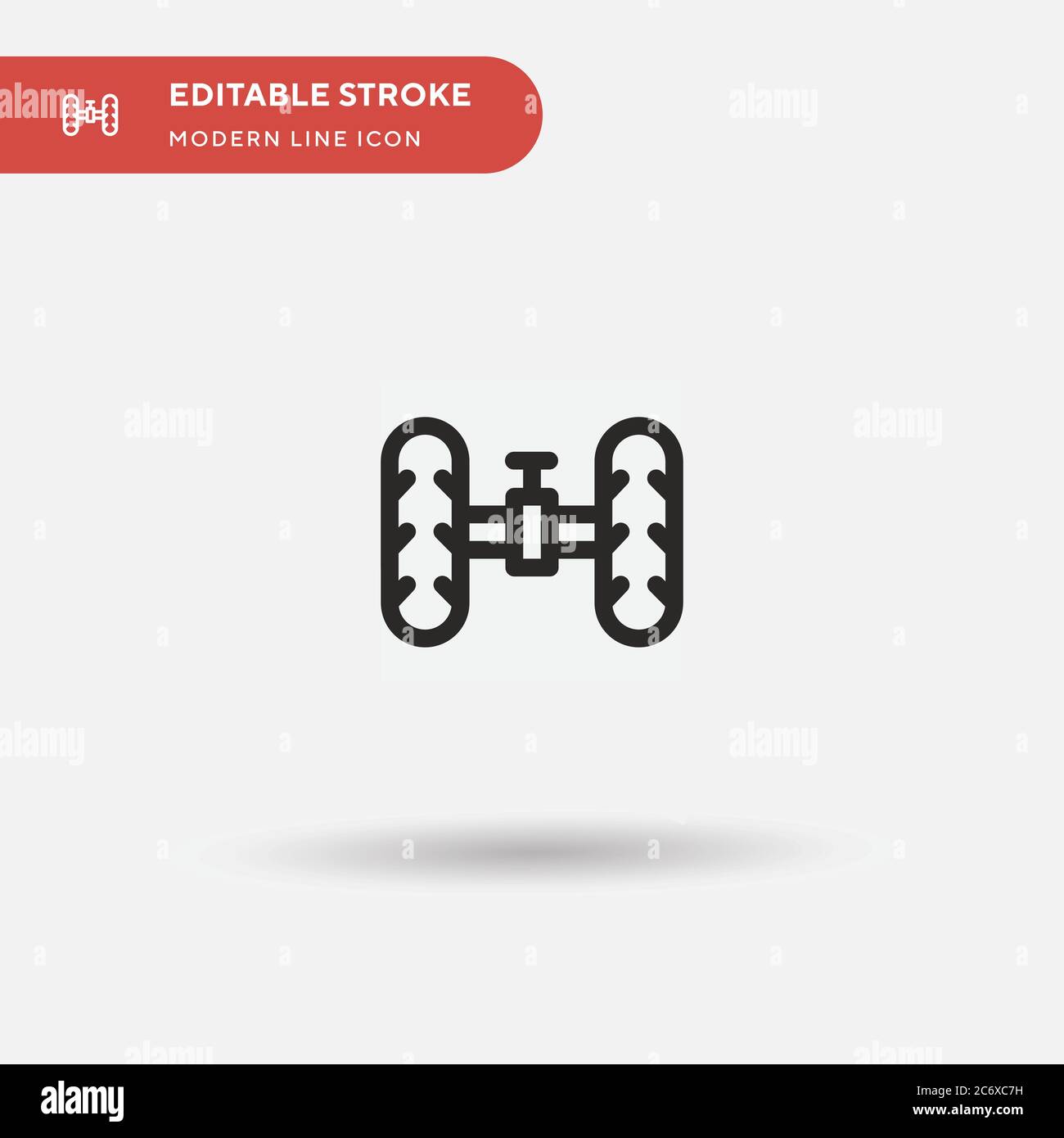 Einfaches Vektorsymbol für das Rad. Illustration Symbol Design Vorlage ...